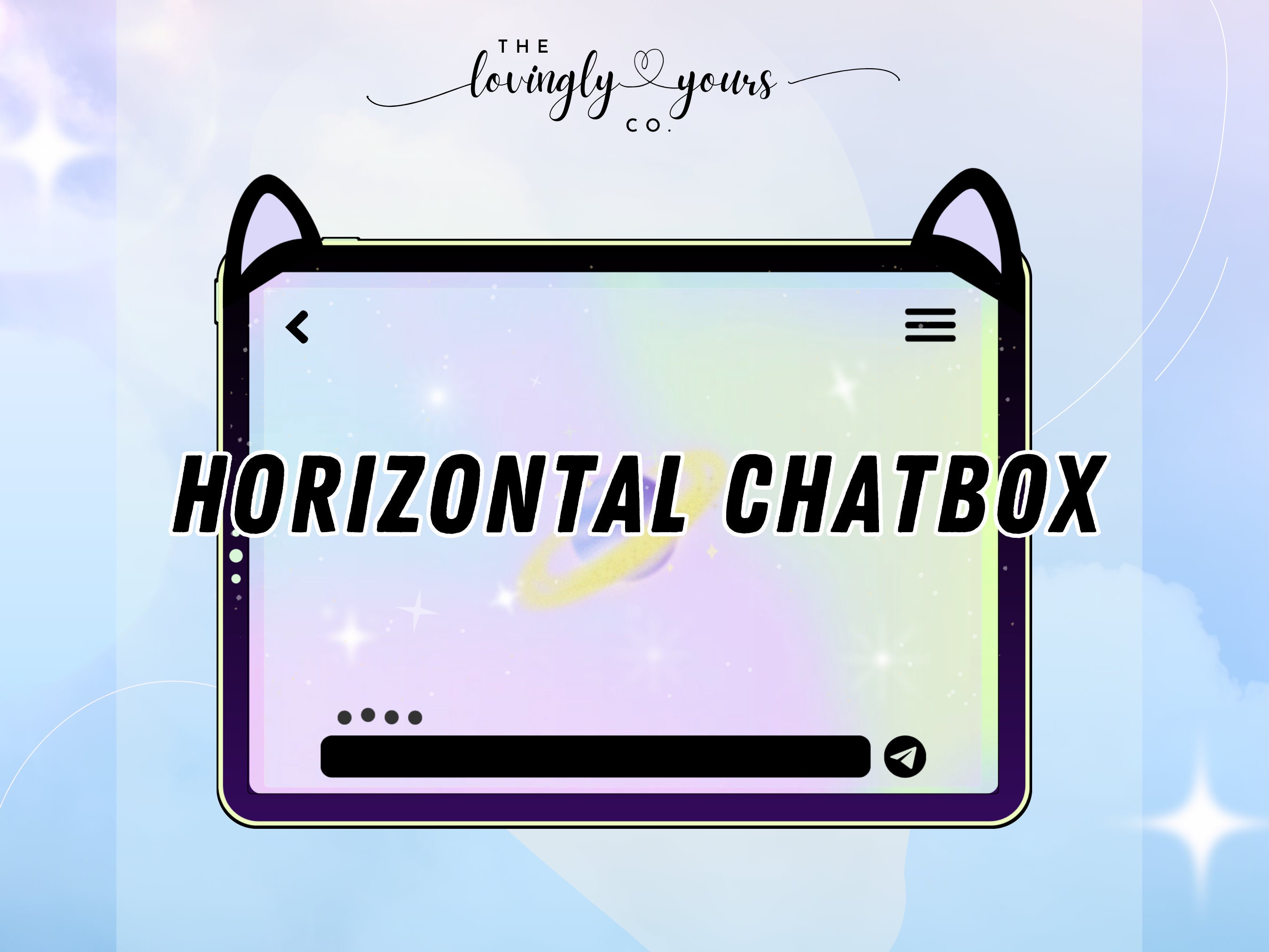 Animated Twitch Chat Widget PNG Digital Download Stream Sub - Etsy