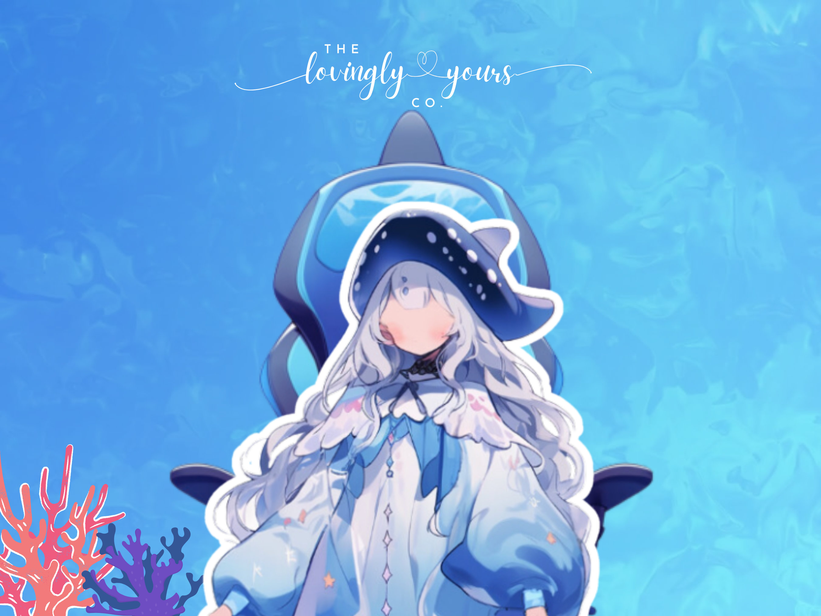 Orca Gaming Chair Vtuber Asset Twtich Overlay Pngtuber Background ...