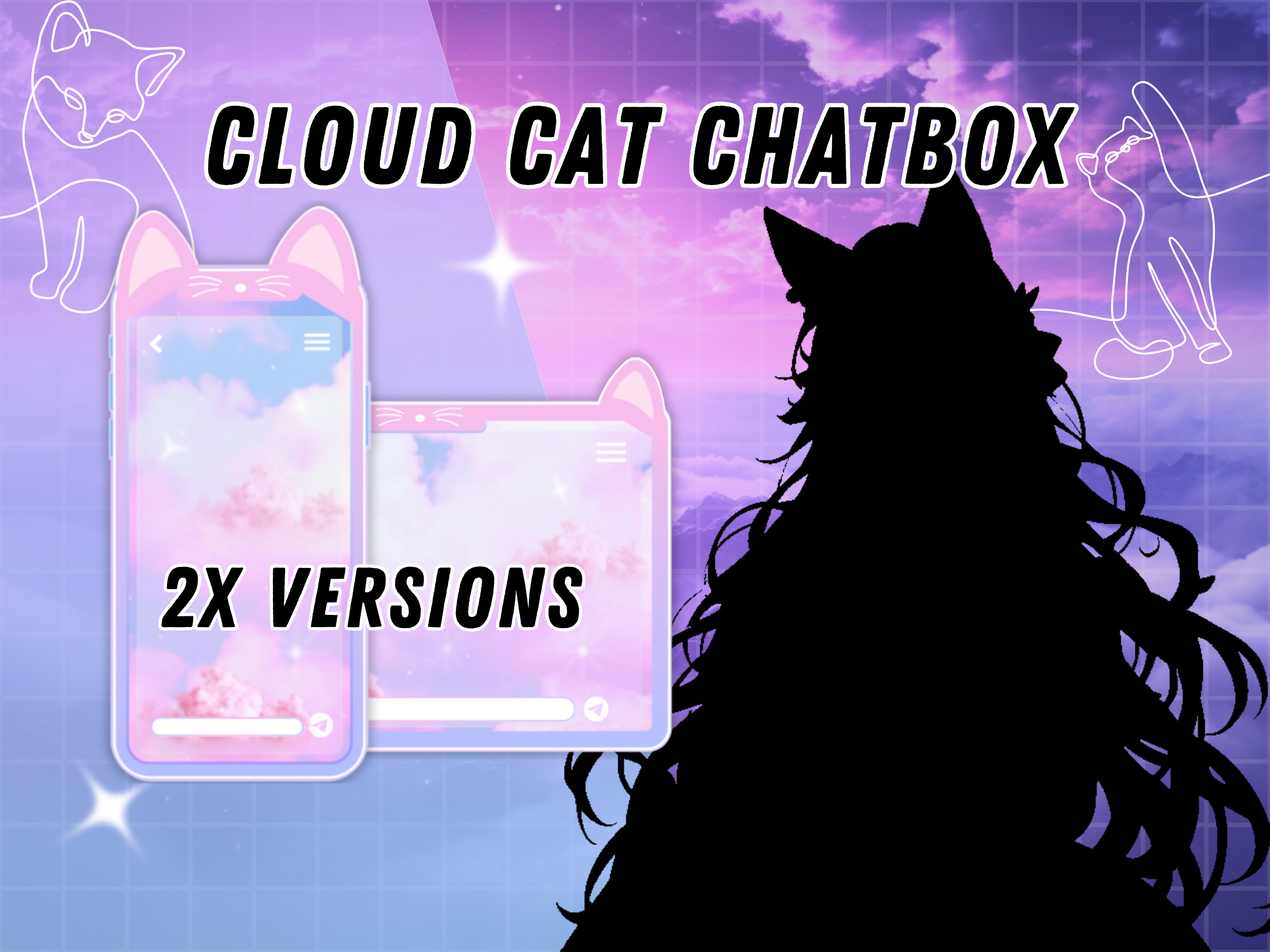 Animated Twitch Chat Widget PNG Digital Download Stream Sub Chatbox ...