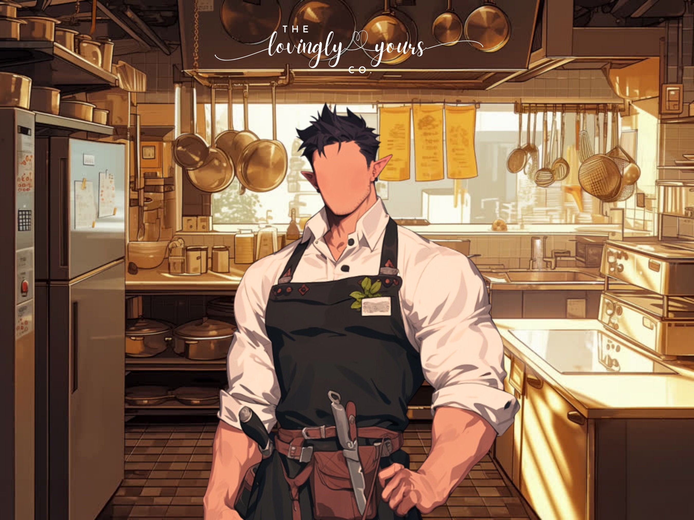 Restaurant Kitchen Animated Background Cozy Anime Style Lofi Room ...