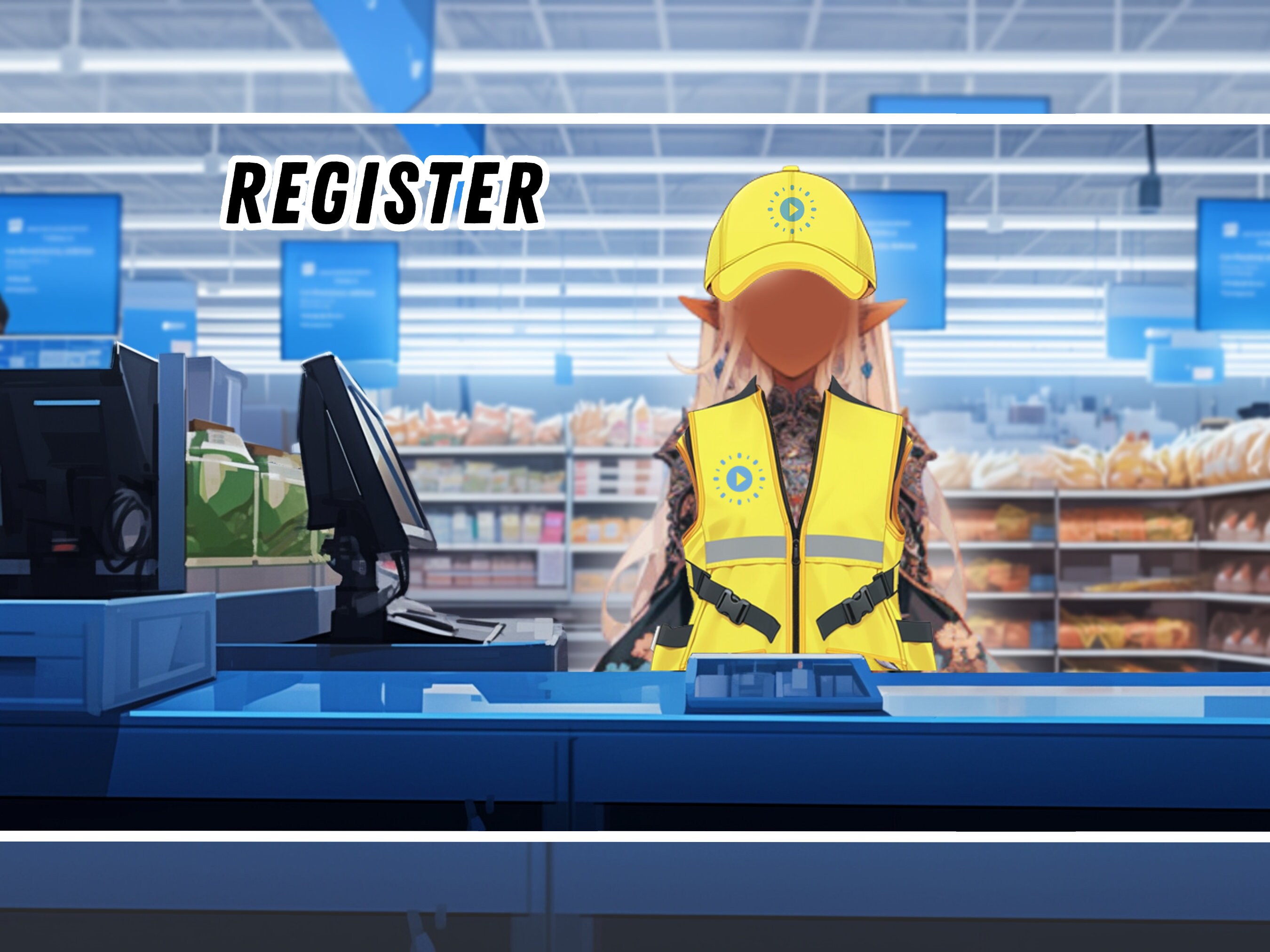 Vtuber Animated Background Cozy Anime Style Store Vtuber Background ...