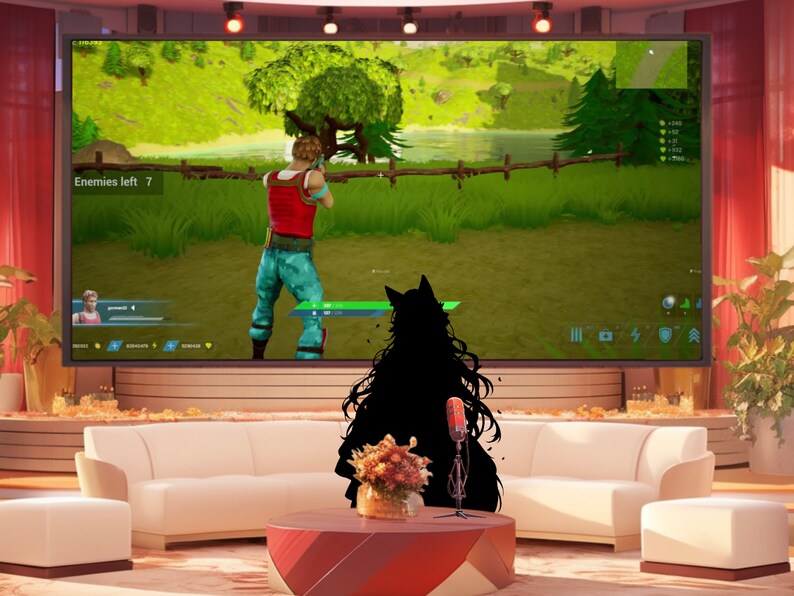 Talk Show Twitch Overlay PNG Digital Download Vtuber Background Twtich ...