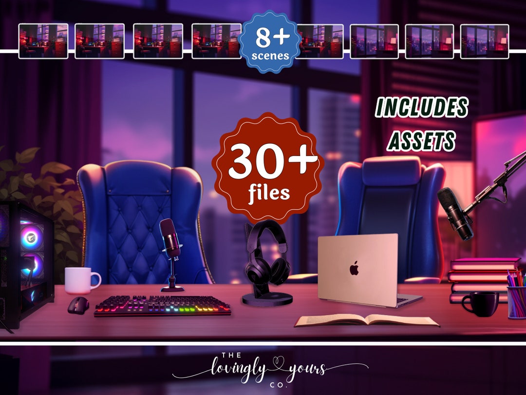 Blurred Vtuber Background Twitch Overlay Animated Vtuber Background ...