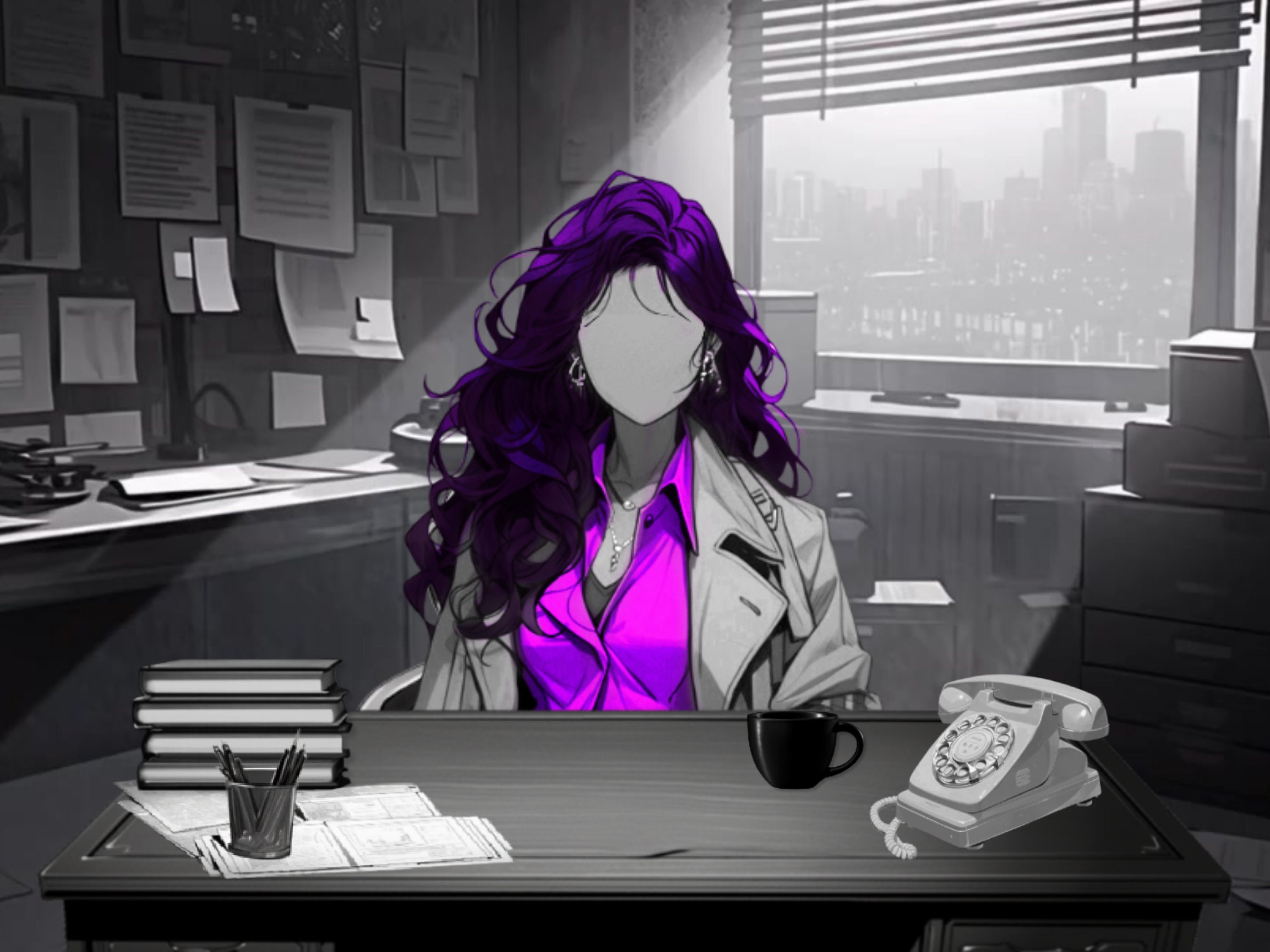 Custom Commission Background Cozy Anime Style Room Detective Vtuber ...