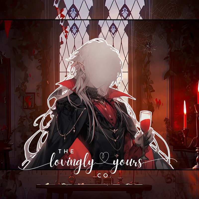 Vampire Vtuber Overlay - Etsy