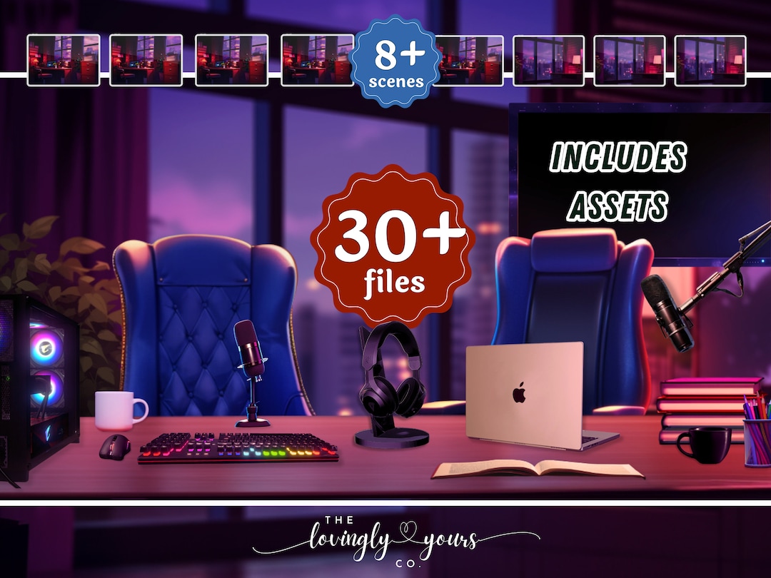 Blurred Vtuber Background Twitch Overlay Animated Vtuber Background ...