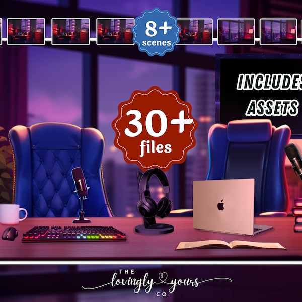 Vtuber Podcast Overlay - Etsy