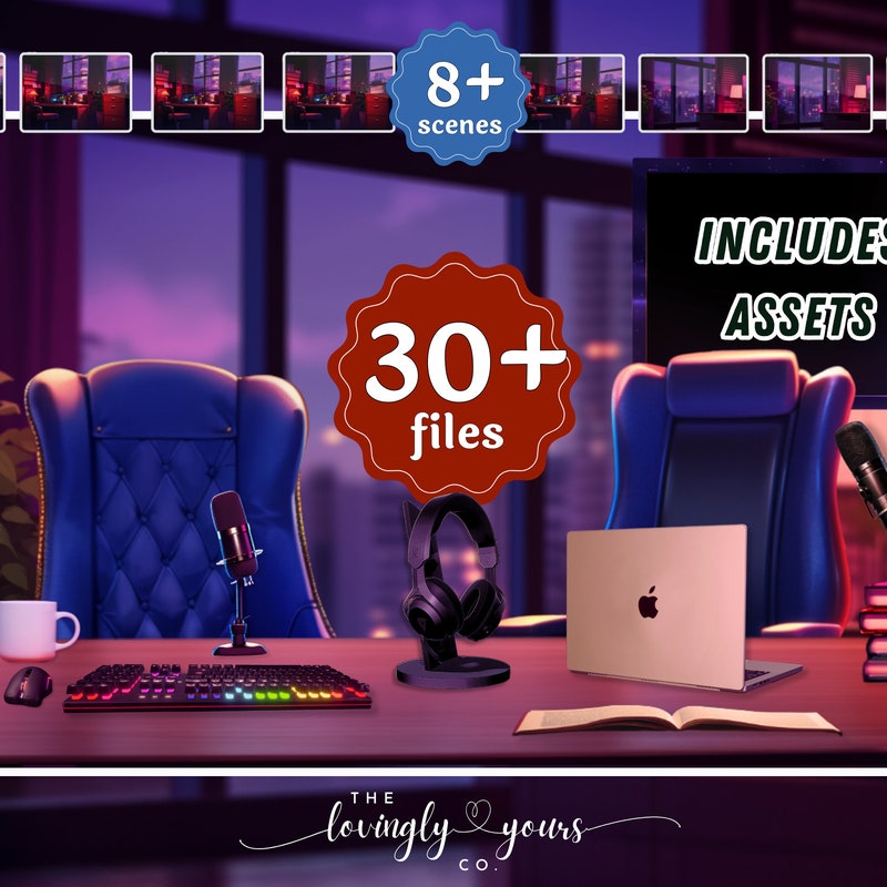 Vtuber Podcast Overlay - Etsy