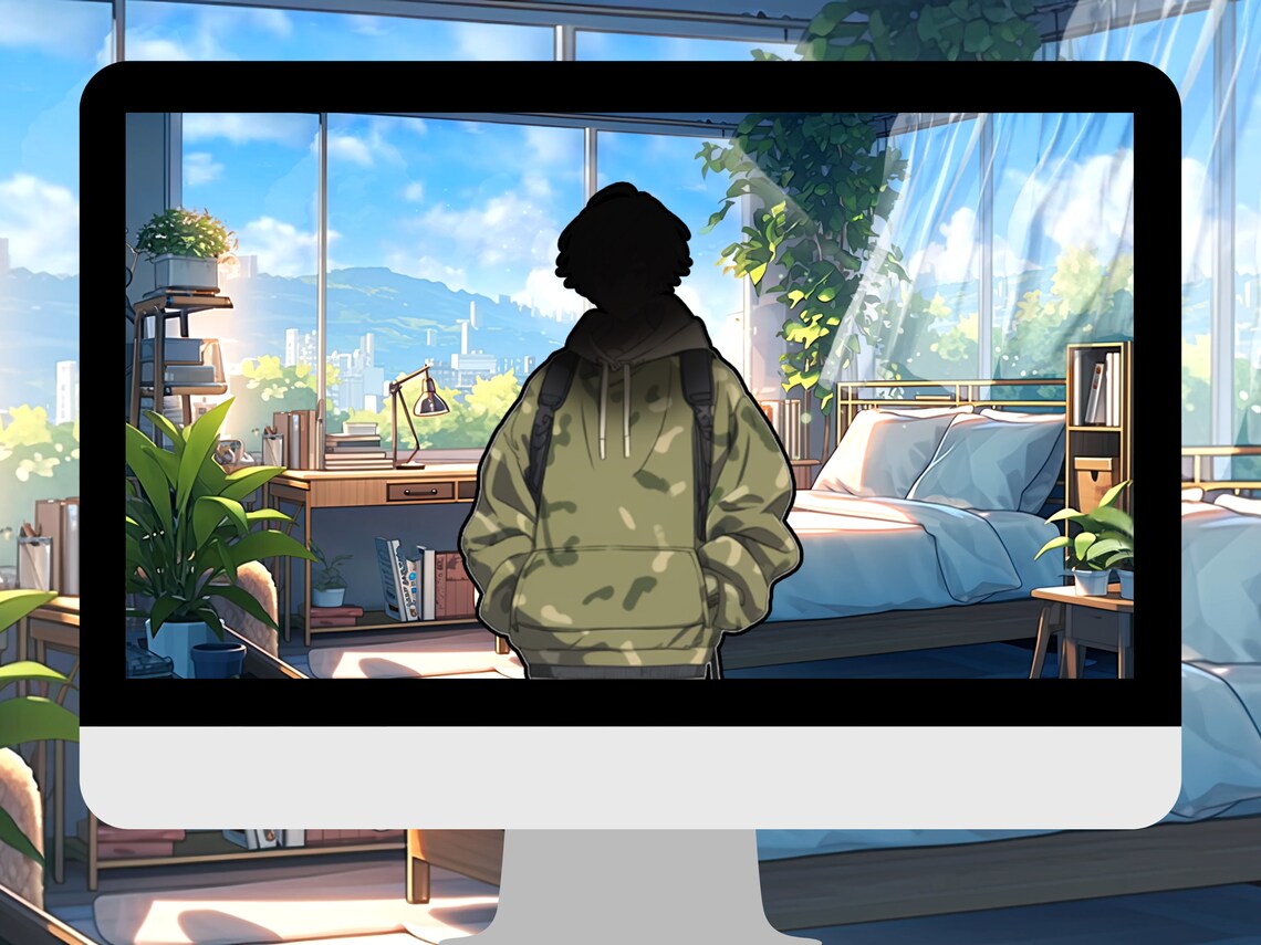 4k Animated Lofi Video Background Cozy Anime Style Study Room - Etsy