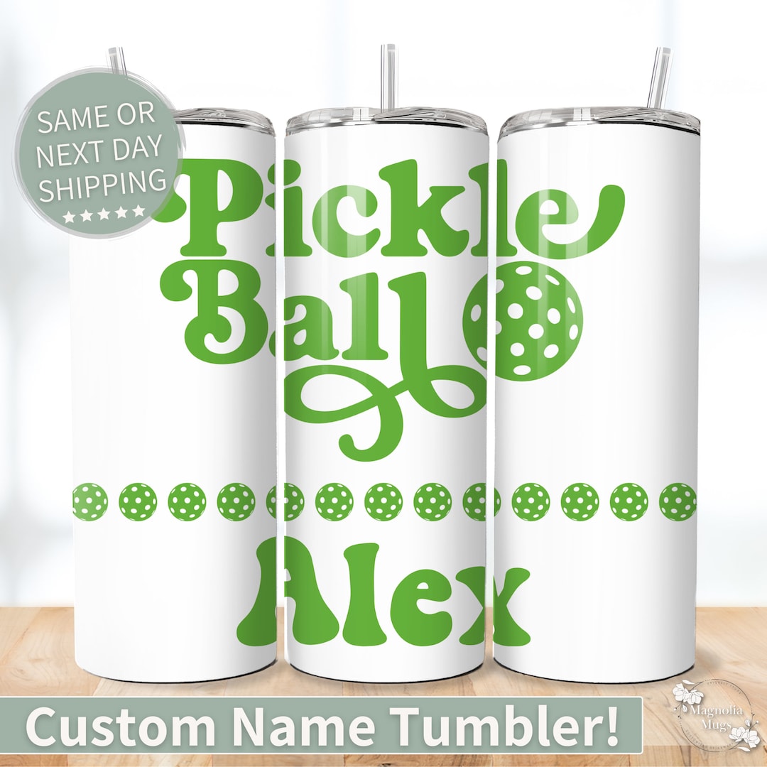 Personalized Pickleball Name Tumbler Gift, Pickleball Water Bottle ...
