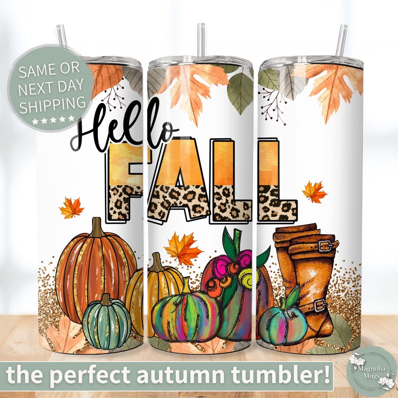 Fall Tumbler - Etsy