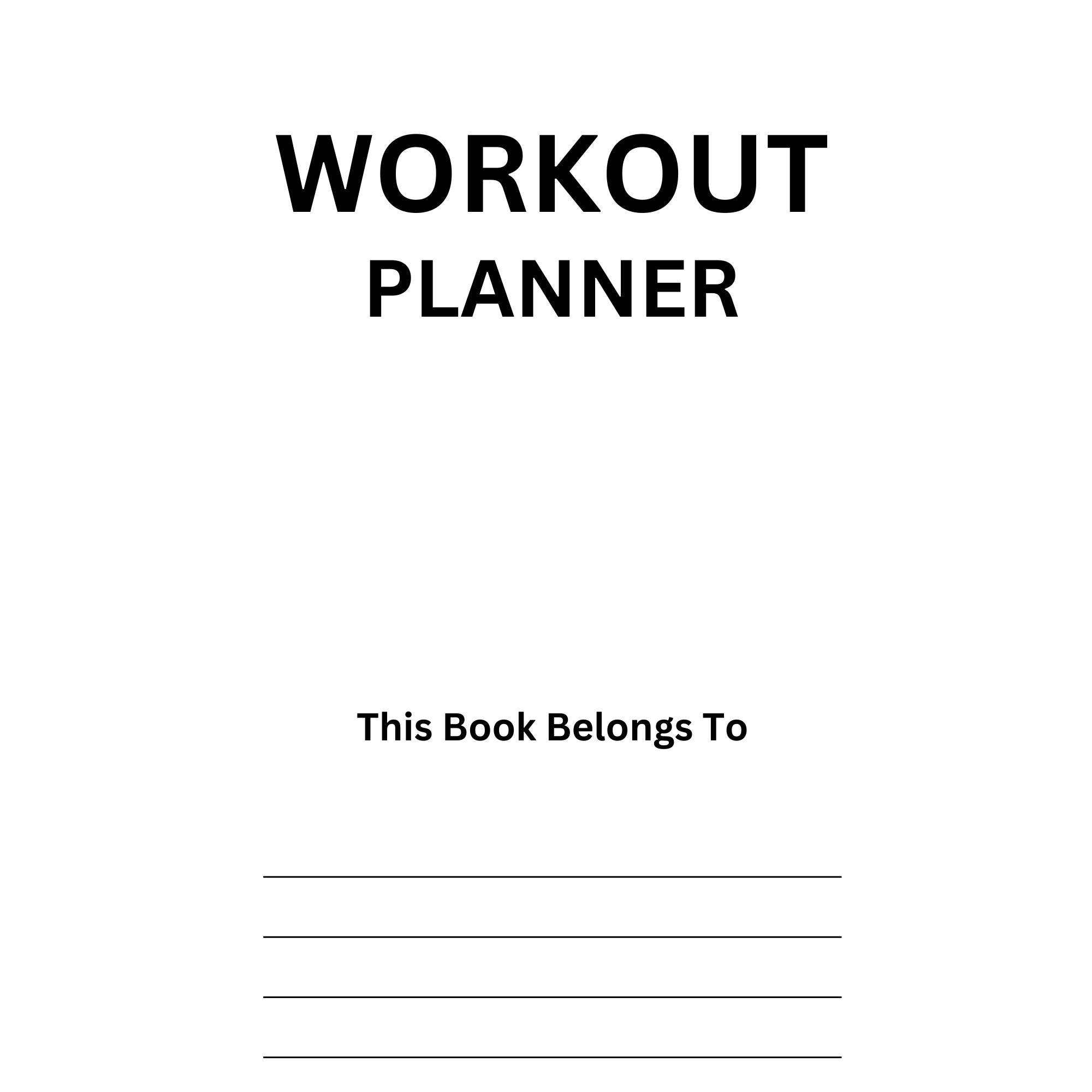 All Digital Workout Planner and Tracker, Weekly Fitness Journal ...