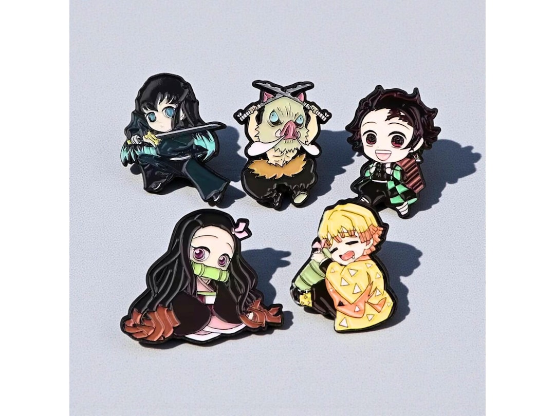Anime Demon Slayer Enamel Pin, Nezuko Brooch Pin, Cosplay Lapel Badge ...