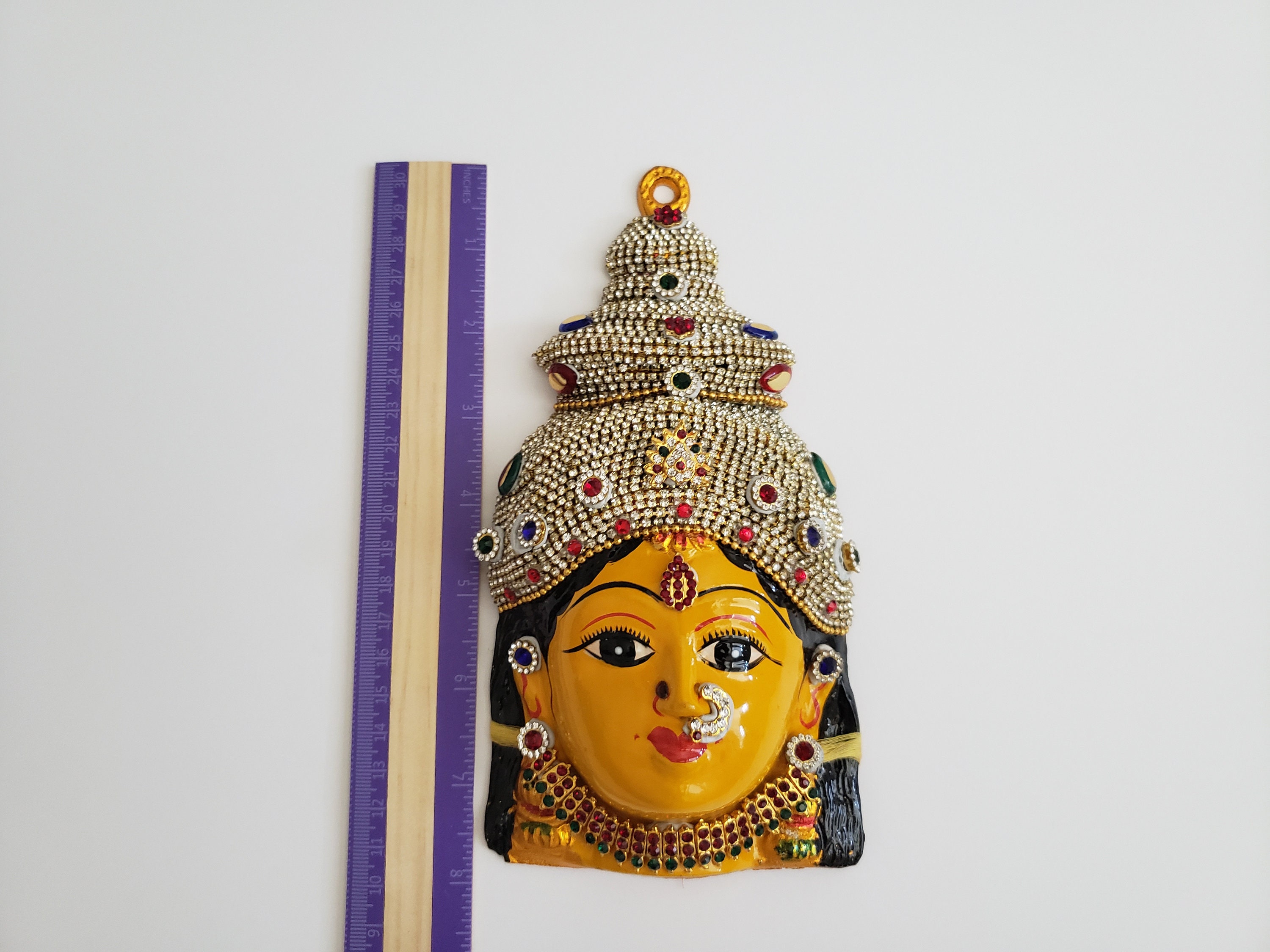 Goddess Vara Lakshmi Face - Lakshmi Festival - Gowri Face - Navarathri - Ammavaru Face - Durga ...