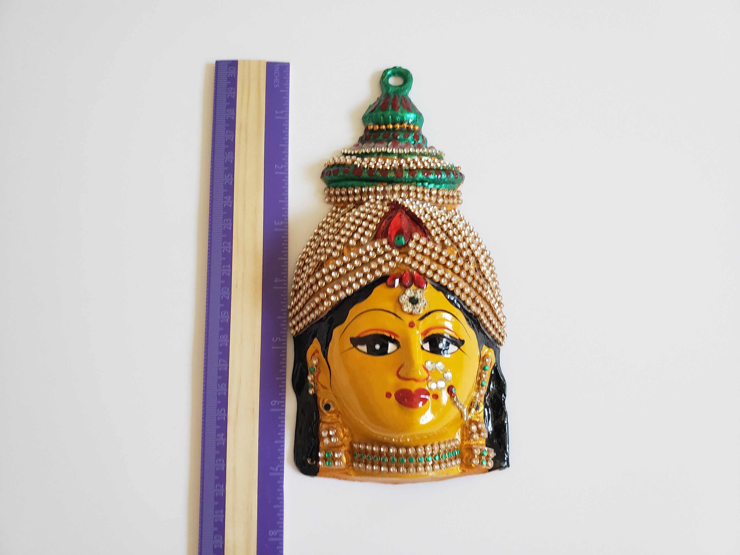 Goddess Vara Lakshmi Face - Lakshmi Festival - Gowri Face - Navarathri - Ammavaru Face - Durga ...