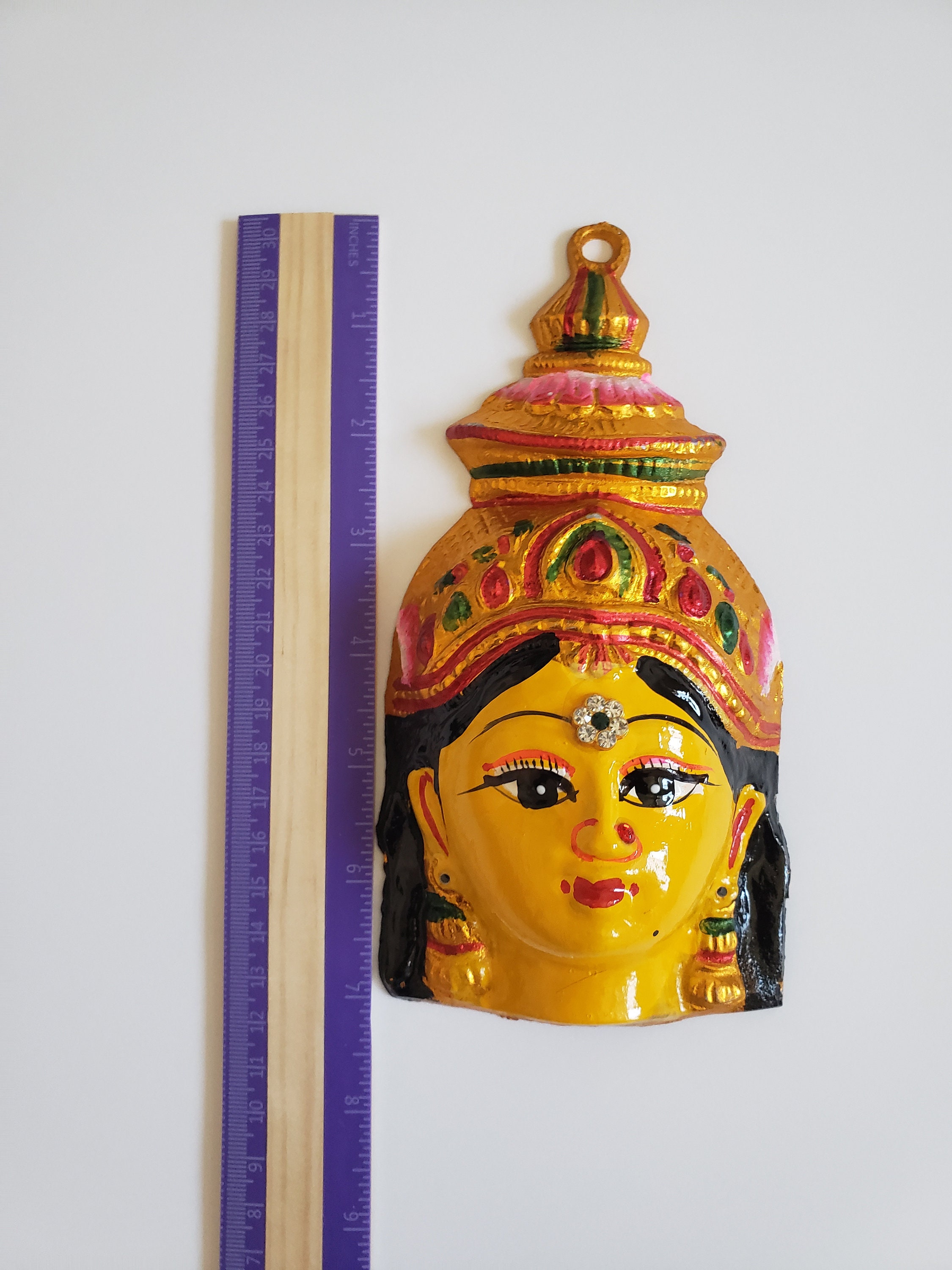 Goddess Vara Lakshmi Face Lakshmi Festival Gowri Face Navarathri ...