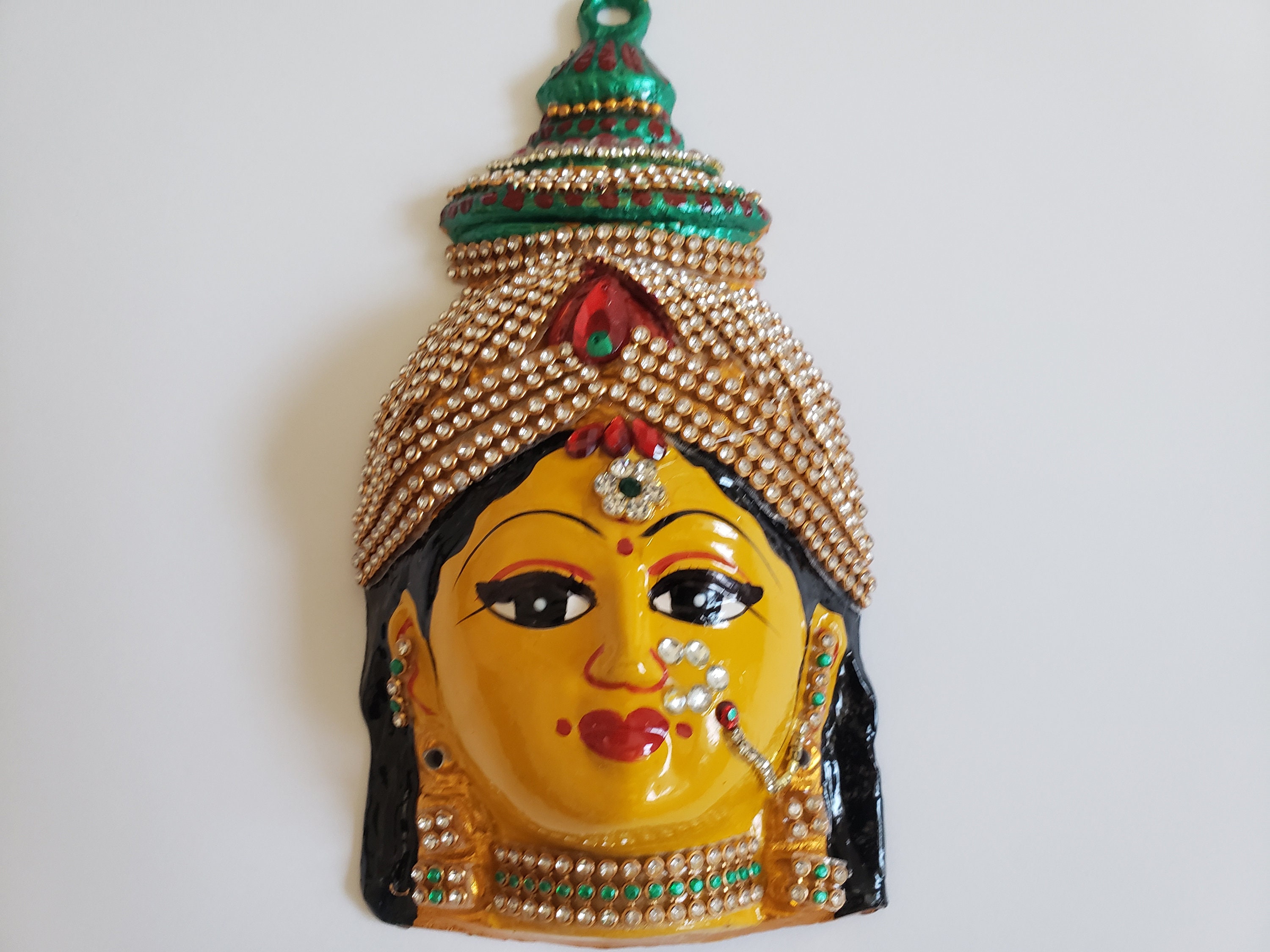 Goddess Vara Lakshmi Face - Lakshmi Festival - Gowri Face - Navarathri - Ammavaru Face - Durga ...