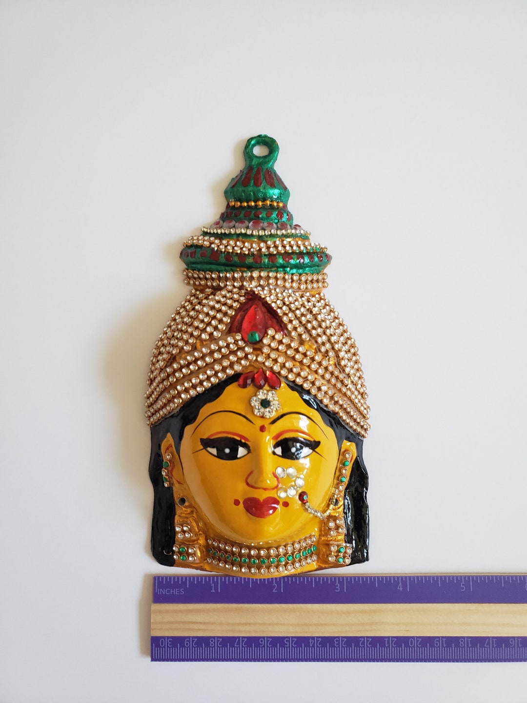 Goddess Vara Lakshmi Face - Lakshmi Festival - Gowri Face - Navarathri - Ammavaru Face - Durga ...