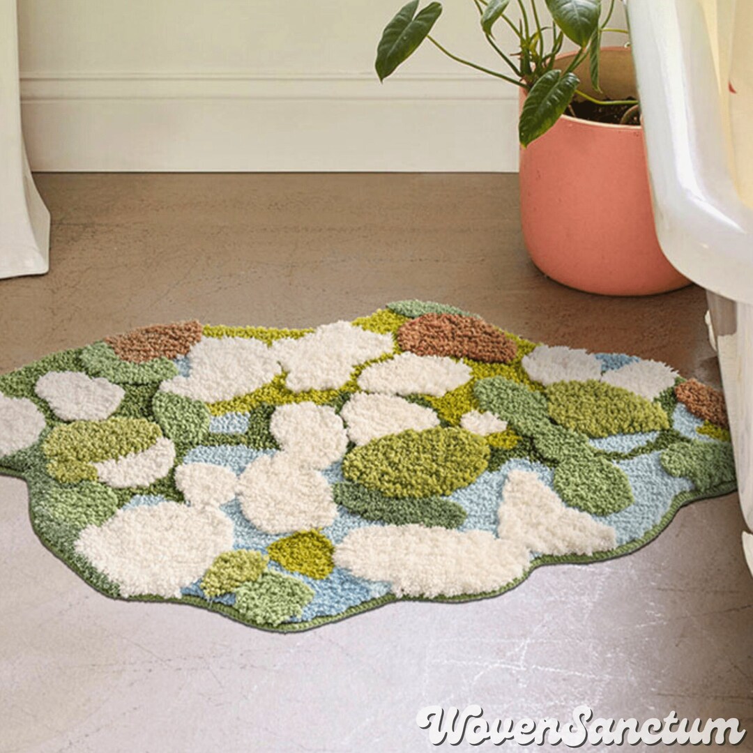 Hand Tufted Moss Rug for Living Room Housewarming Gift Brown - Etsy UK