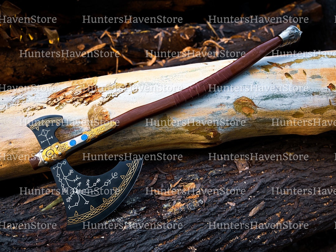 God of War Kratos Leviathan Axe Scandinavian Axe, Axe, Norse Axe ...