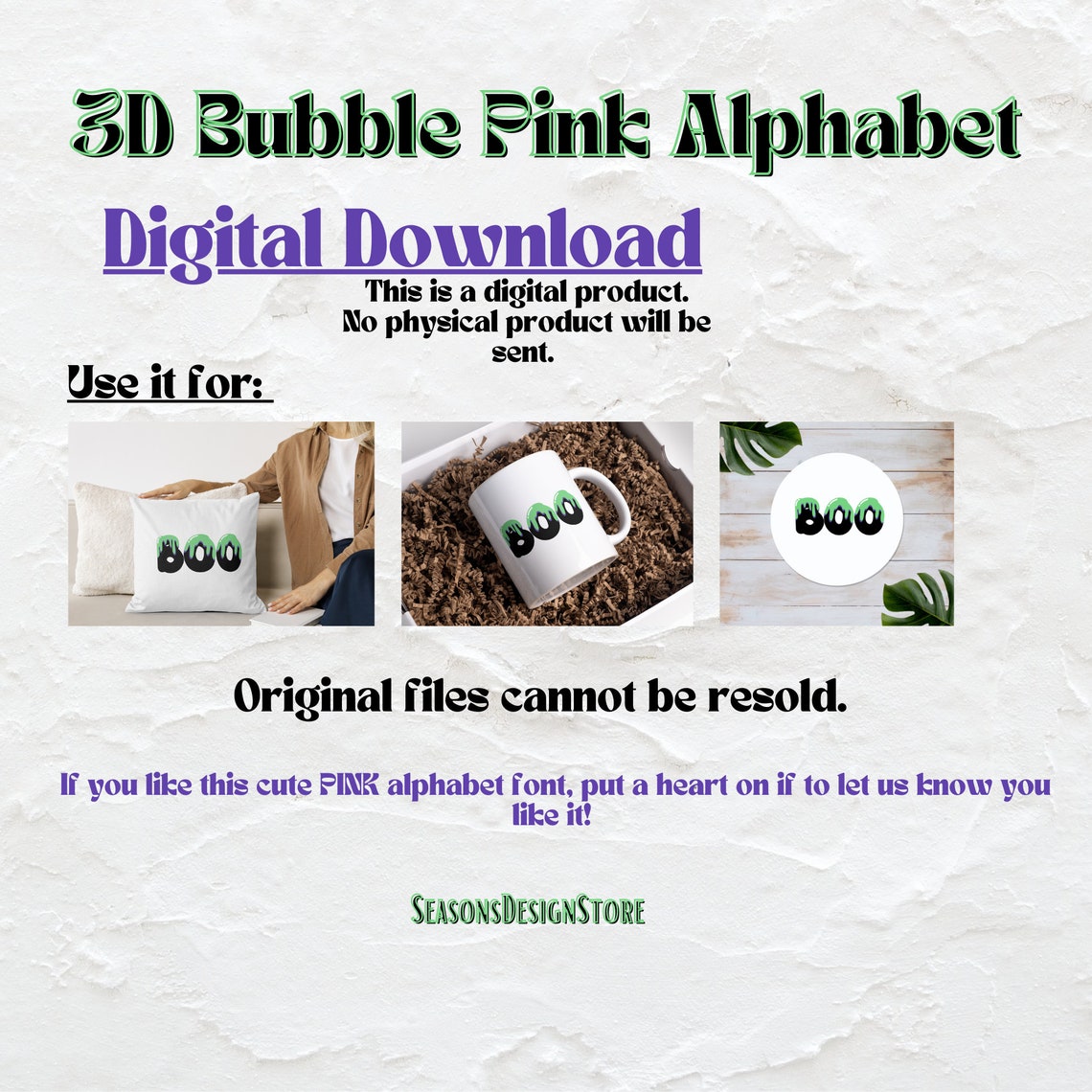 Spooky Font SVG, Gooey Bubble Letters, Halloween Svg, Digital Font ...