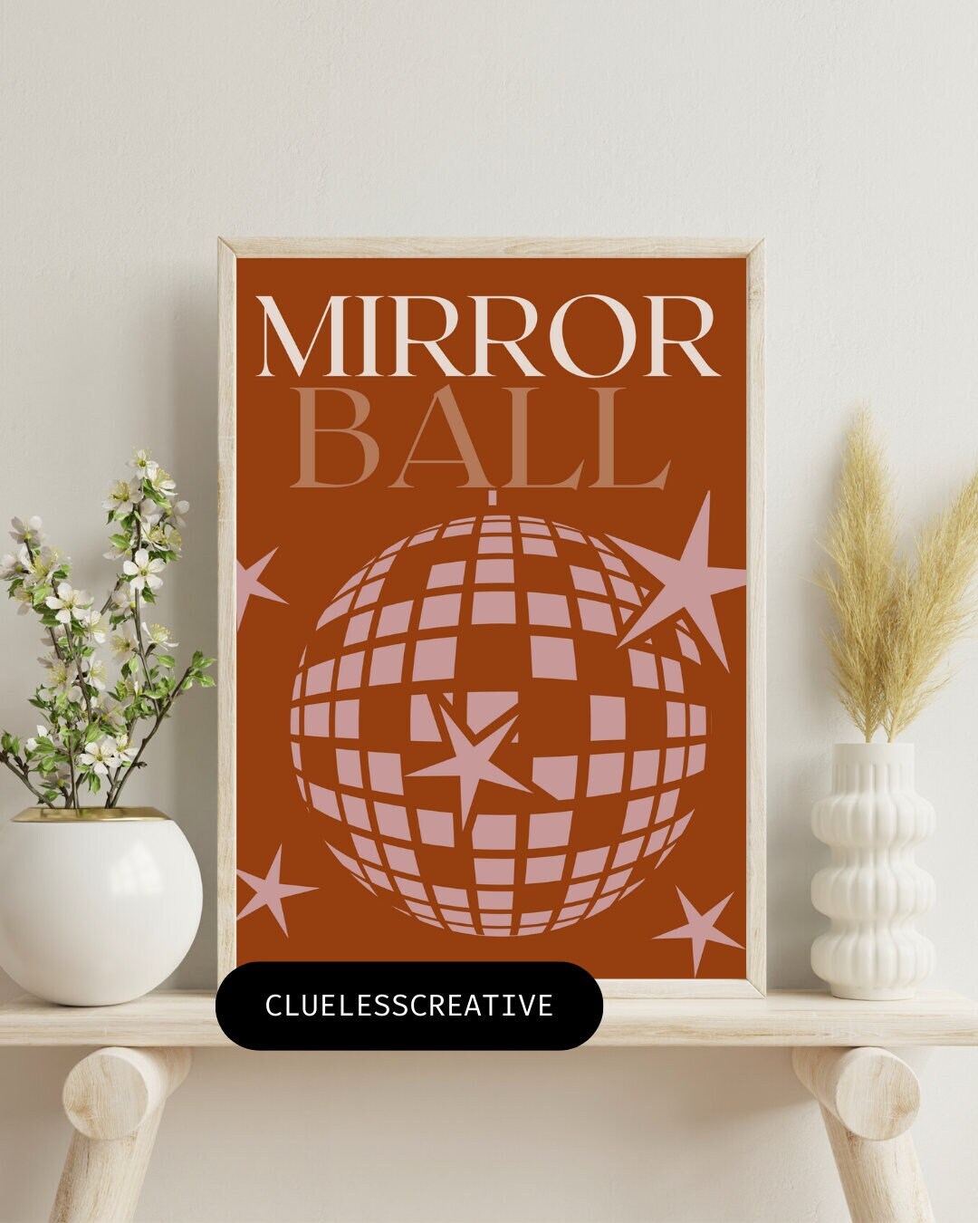 Taylor Swift Mirrorball Art Print, Pop Music Wall Decor, Musician Gift ...