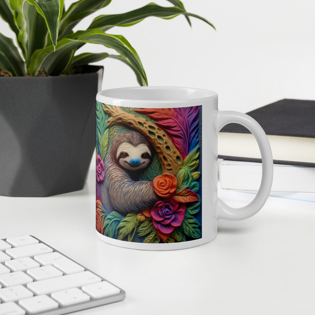Adorable Sloth Coffee Mug - Cute Sloth Cup for Animal Lovers" - Etsy