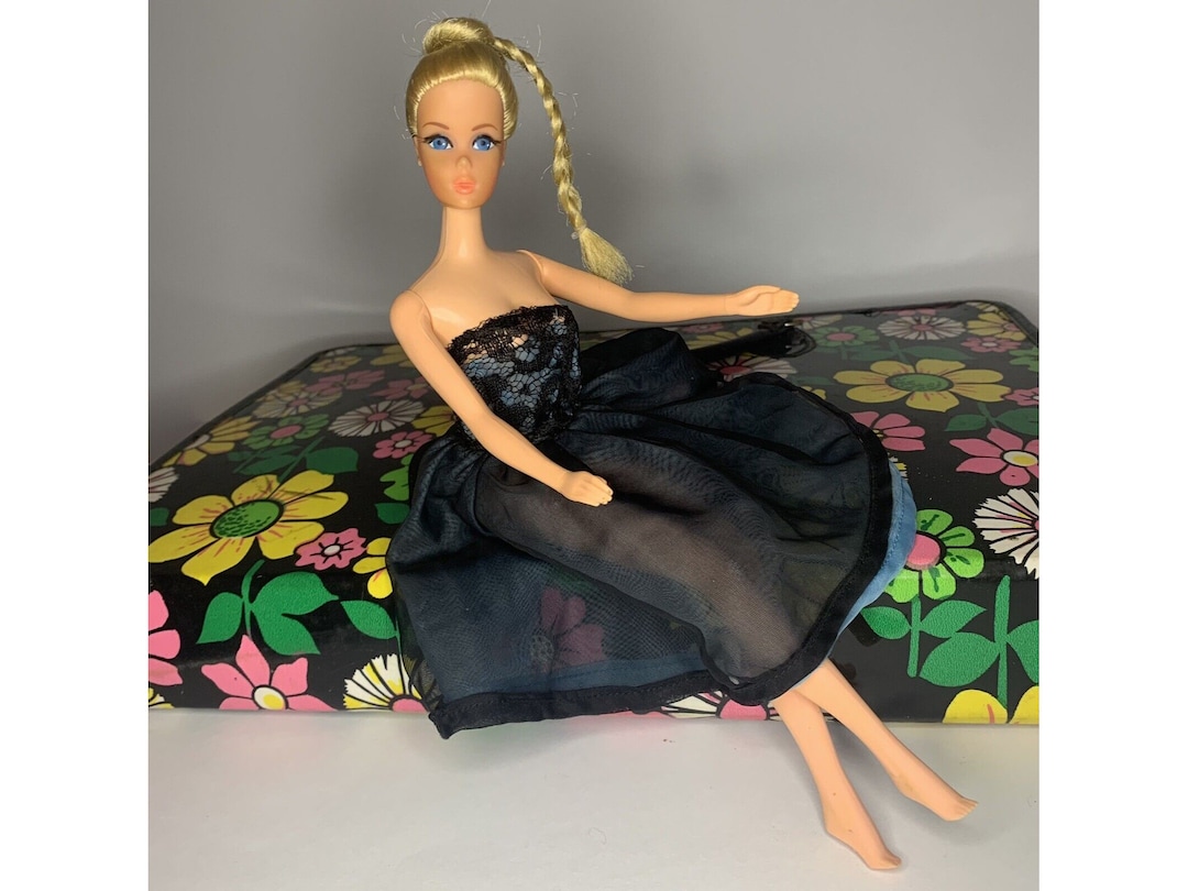 Vtg Growing Pretty Hair 1144 Rooted Eyelashes Barbie Doll BENDABLE LEG ...