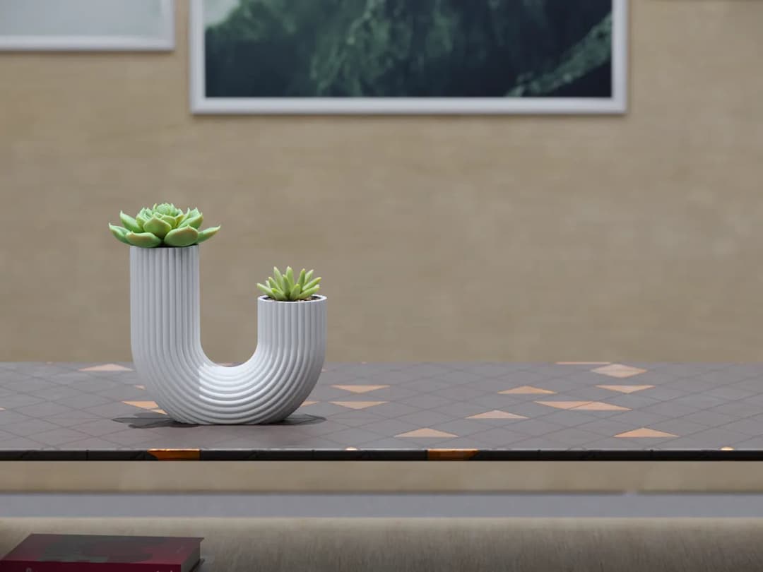 Modern Indoor Planter 3d-printed Indoor Succulent Planter, Geometric ...