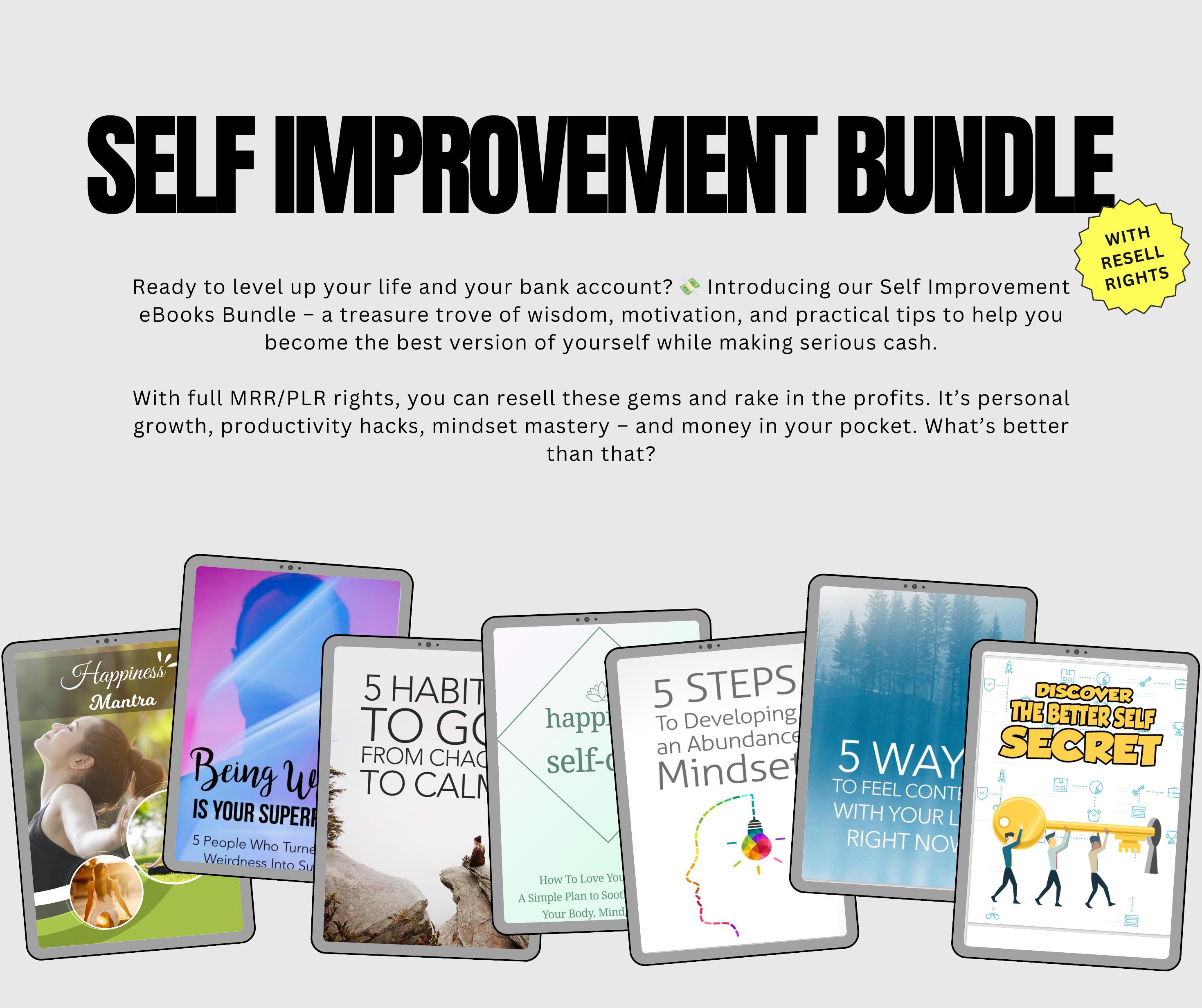 PLR EBOOKS Self Improvement Bundle/750 Digital Books With Resell Rights ...