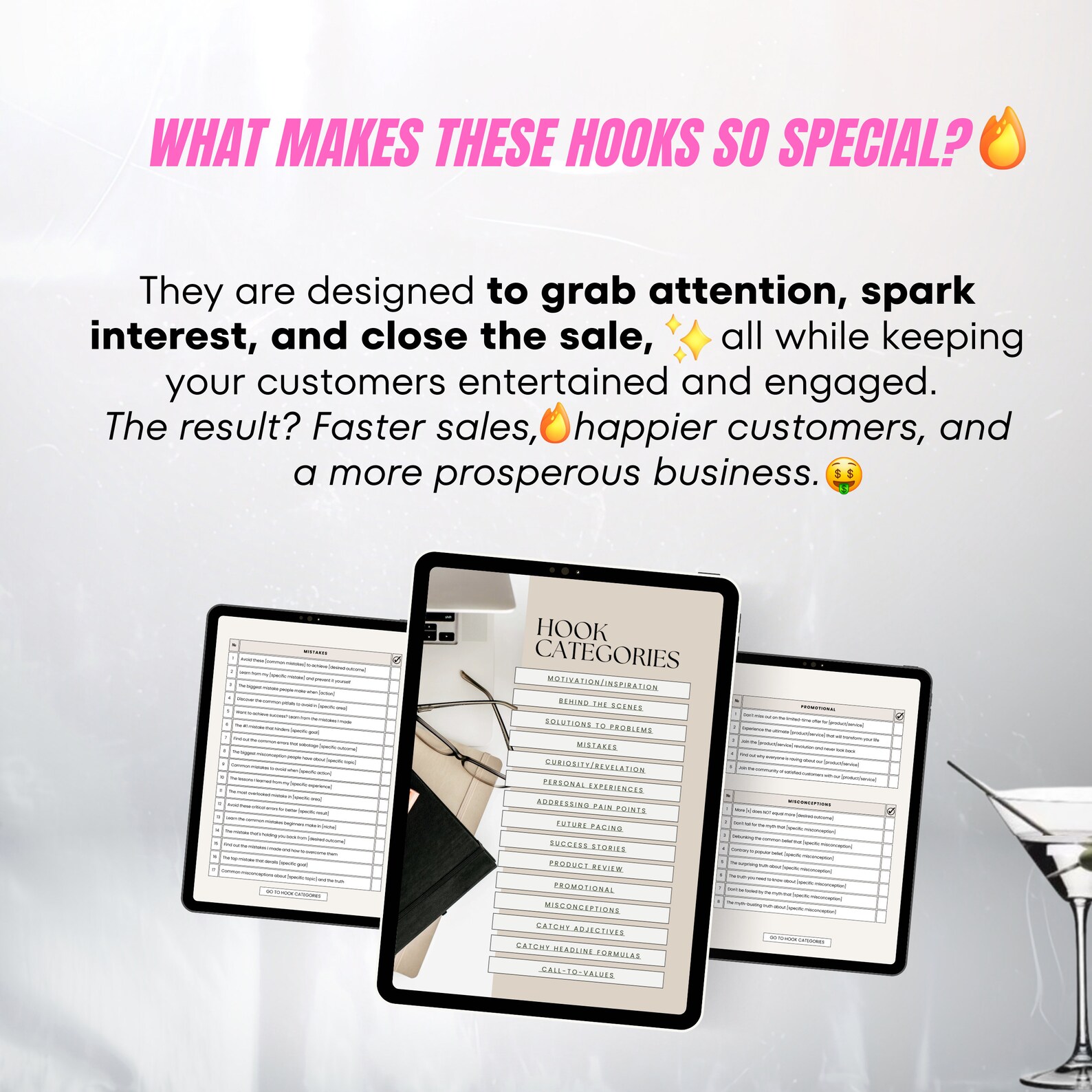 100 Powerful Hooks Instagram Tiktok – Top Resell Rights, Lead Magnet ...
