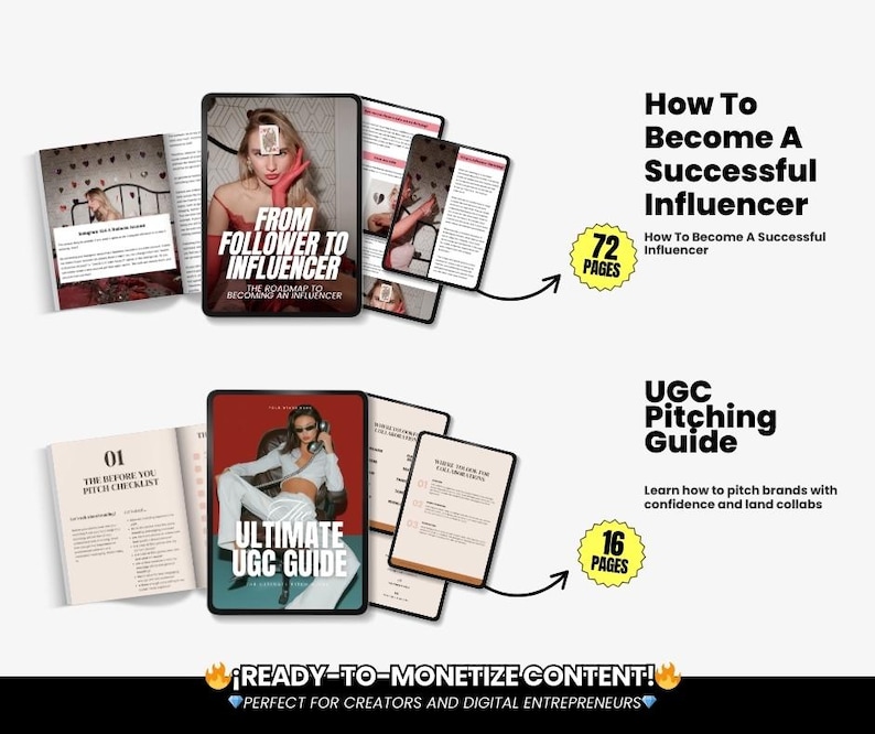 6 UGC Ebooks & Portfolio Templates PLR MRR | Ugc Portfolio | Canva ...