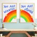 You Are Loved Poster, Rainbow Classroom Art - Etsy