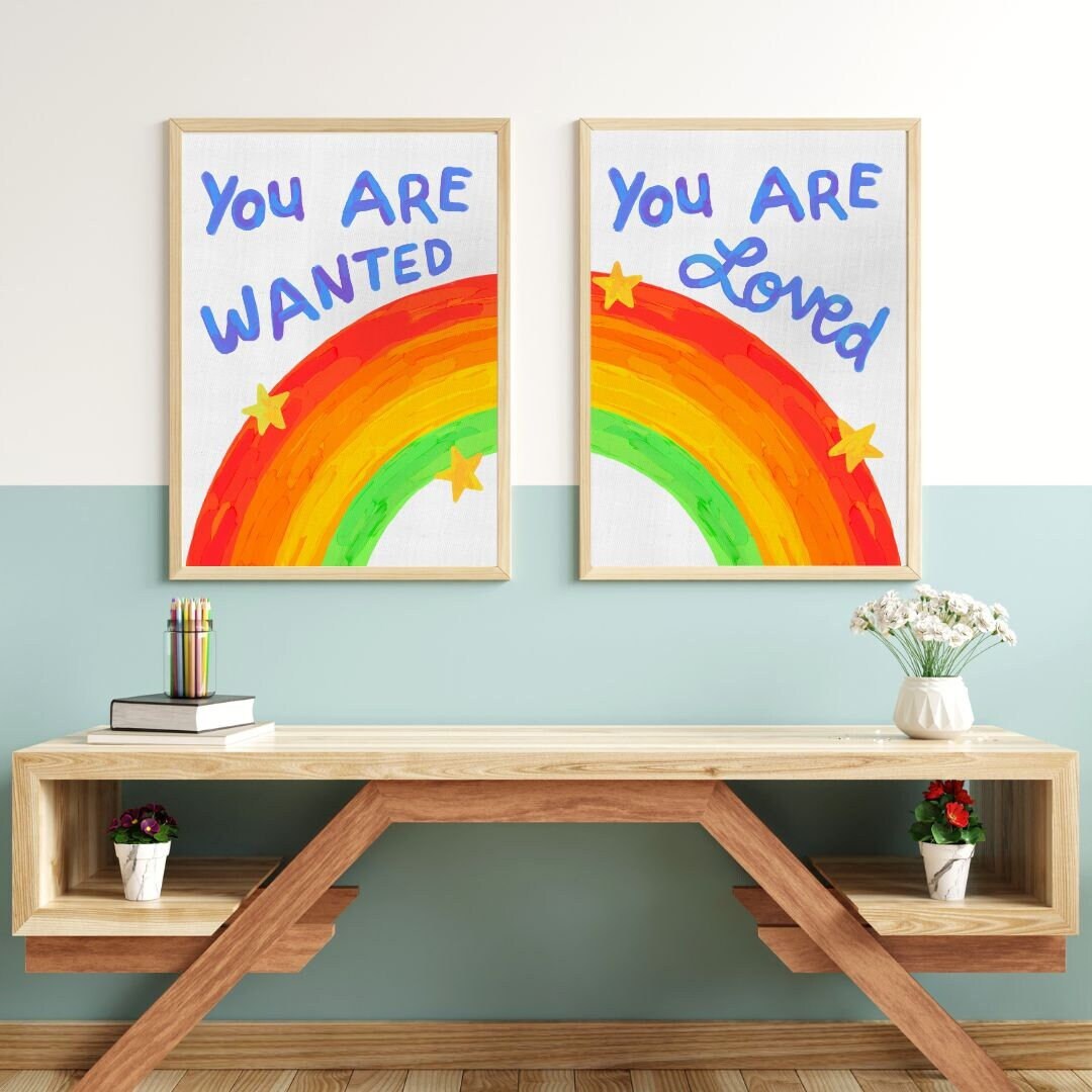 You Are Loved, You Are Loved Poster, Classroom Art, Art for the ...