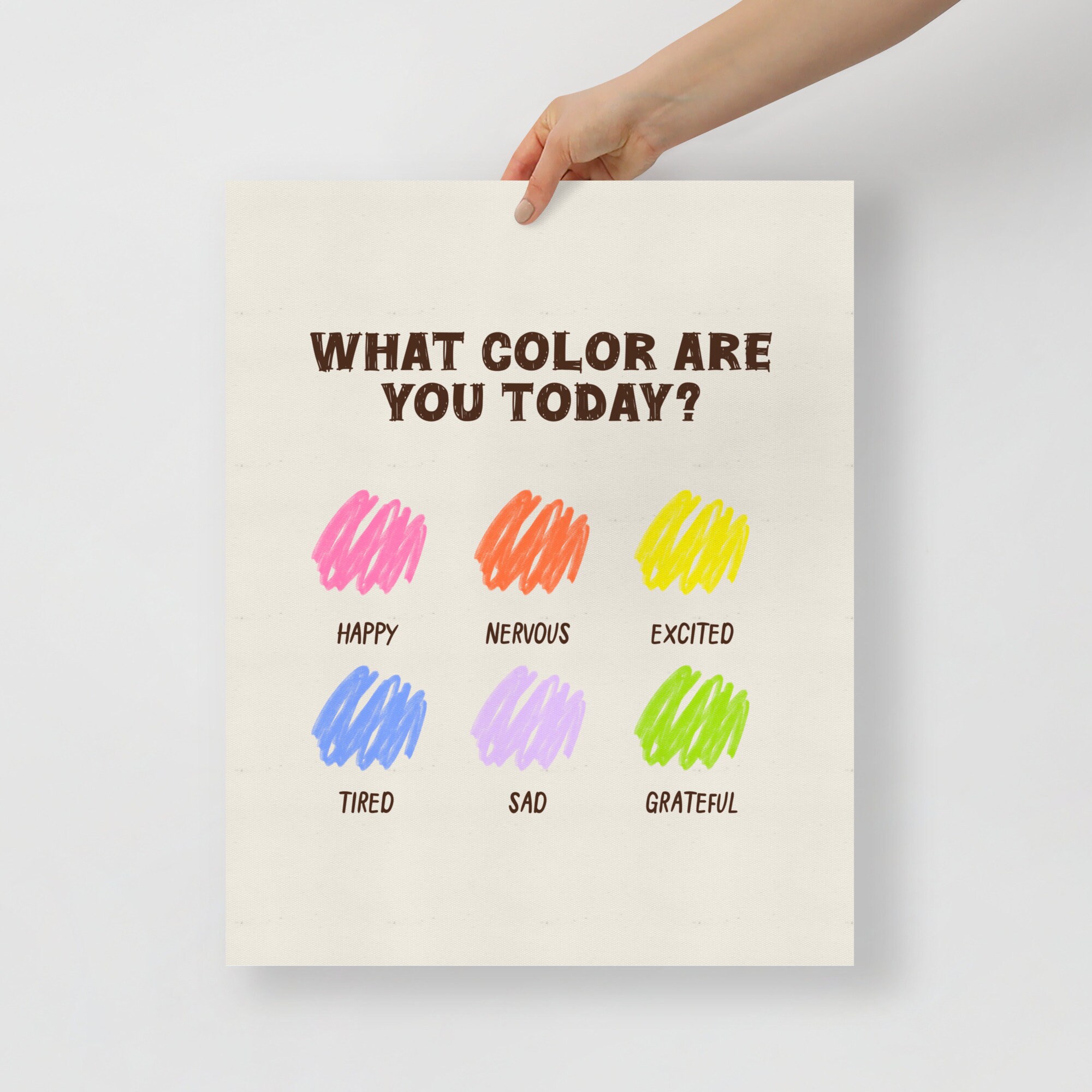 Classroom Emotion Chart, Classroom Color Chart, Kids Emotion Chart ...