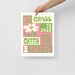 Color Blocking, Color Blocking Print, Typography Print, Green and Pink ...