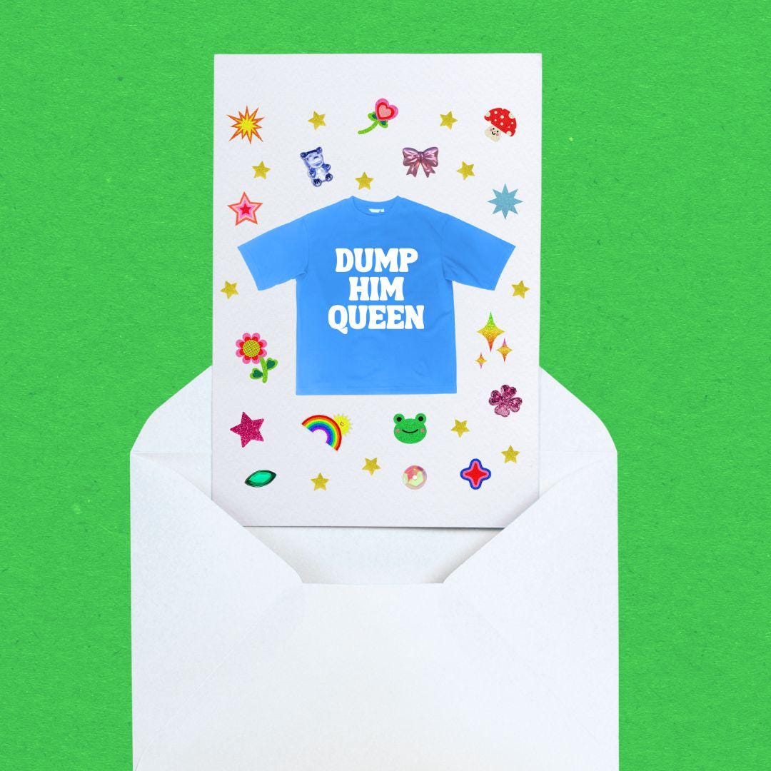 Dump Him, Dump Him Card, Card for Your BFF, Funny Break up Card ...