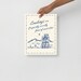 Western Cowboy Line Art Print, Blue and White Quote (11x14in) - Etsy