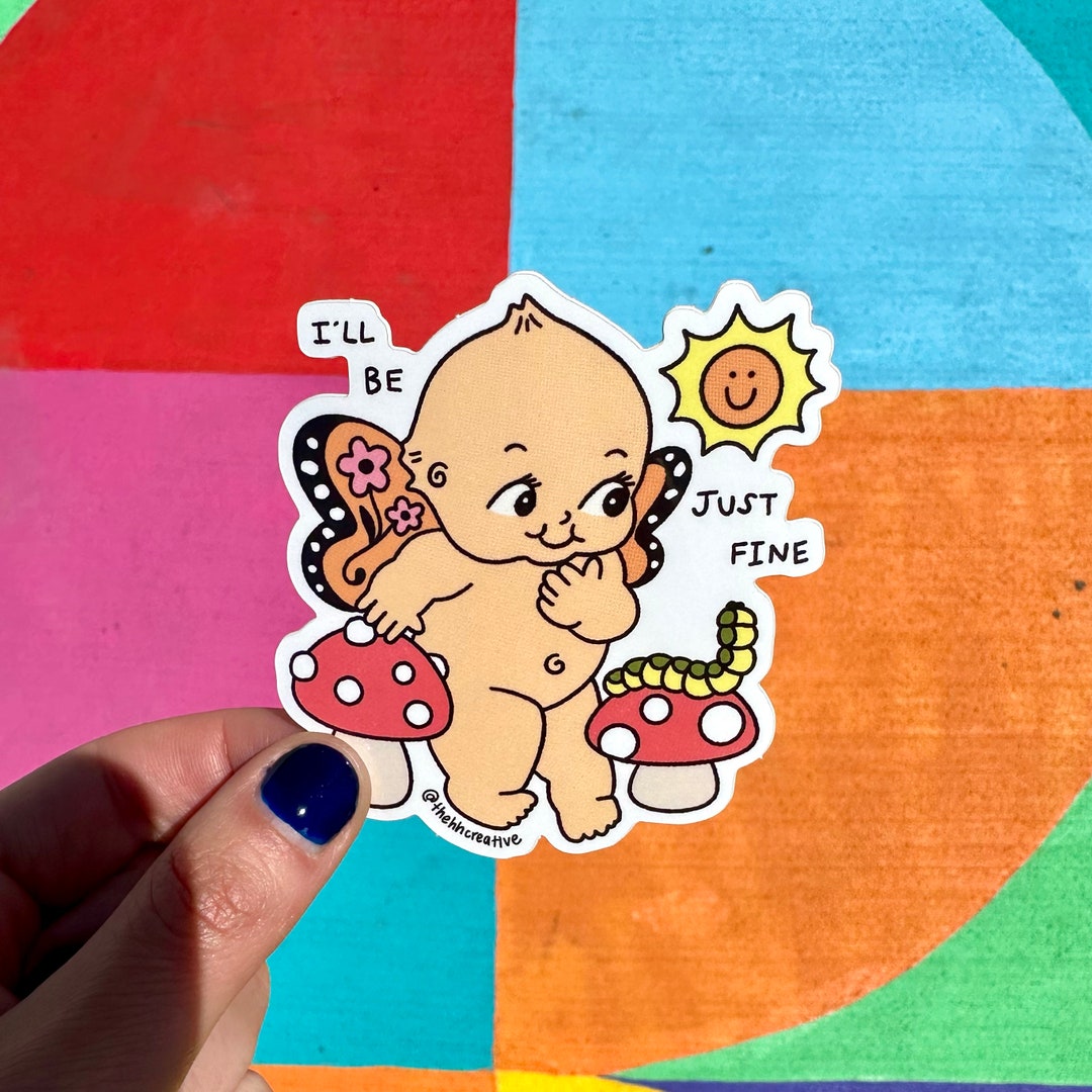 Baby Doll Sticker, Butterfly Sticker, Mushroom Sticker, Kindle Sticker ...