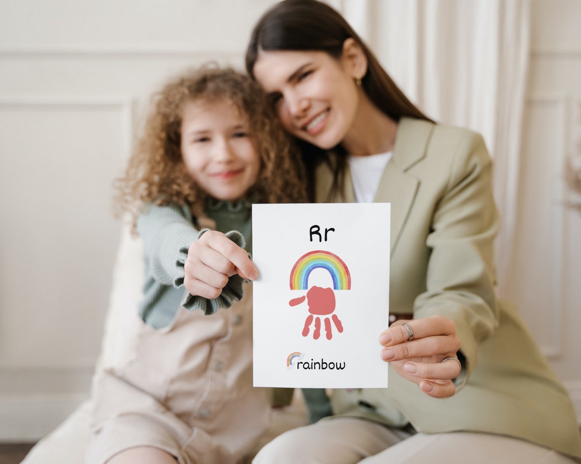 Handprint Alphabet - Handprint Alphabet Printable | ABC Handprint Book ...