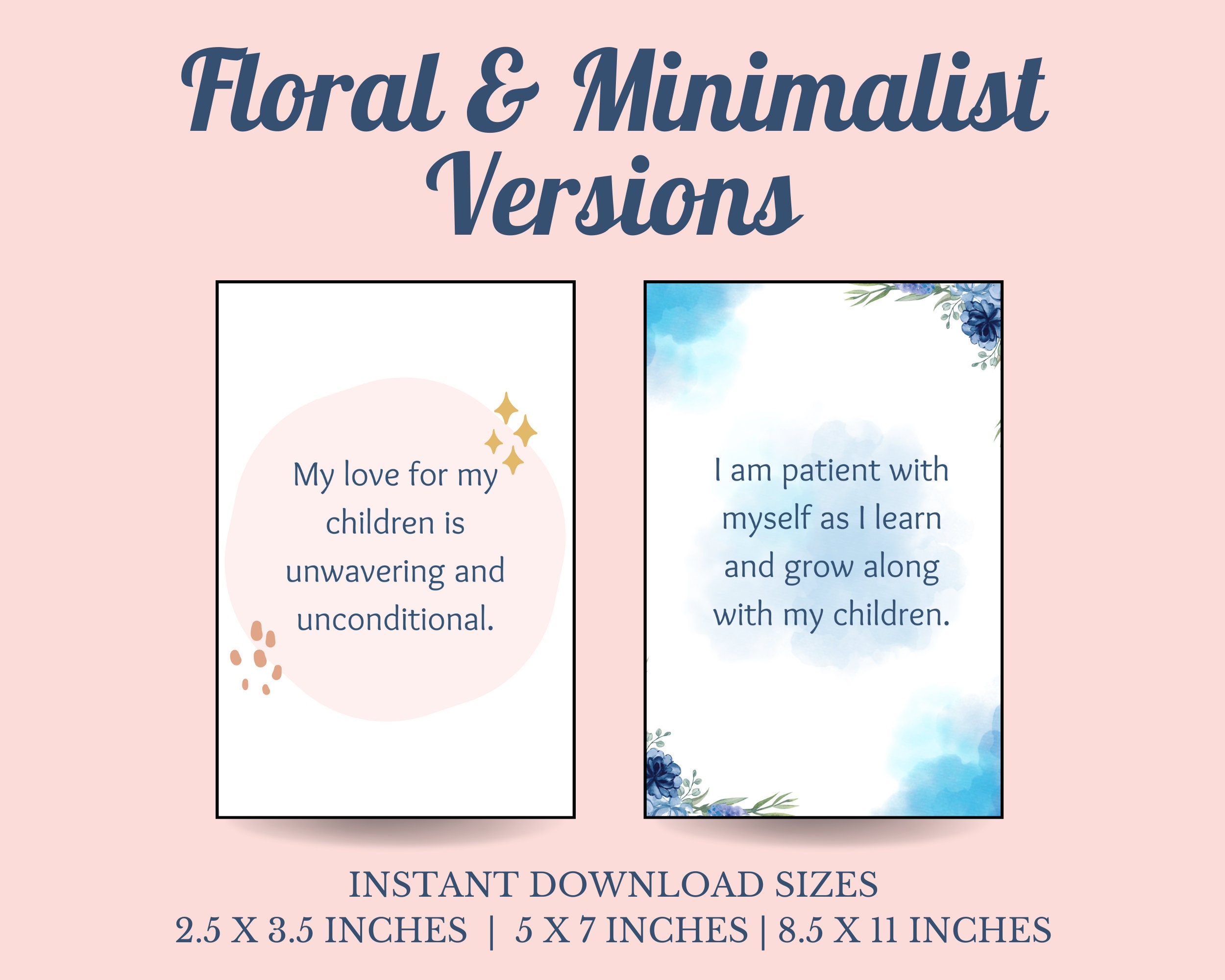 Mommy Affirmations 50 Affirmation Cards Mental Health Preppy ...