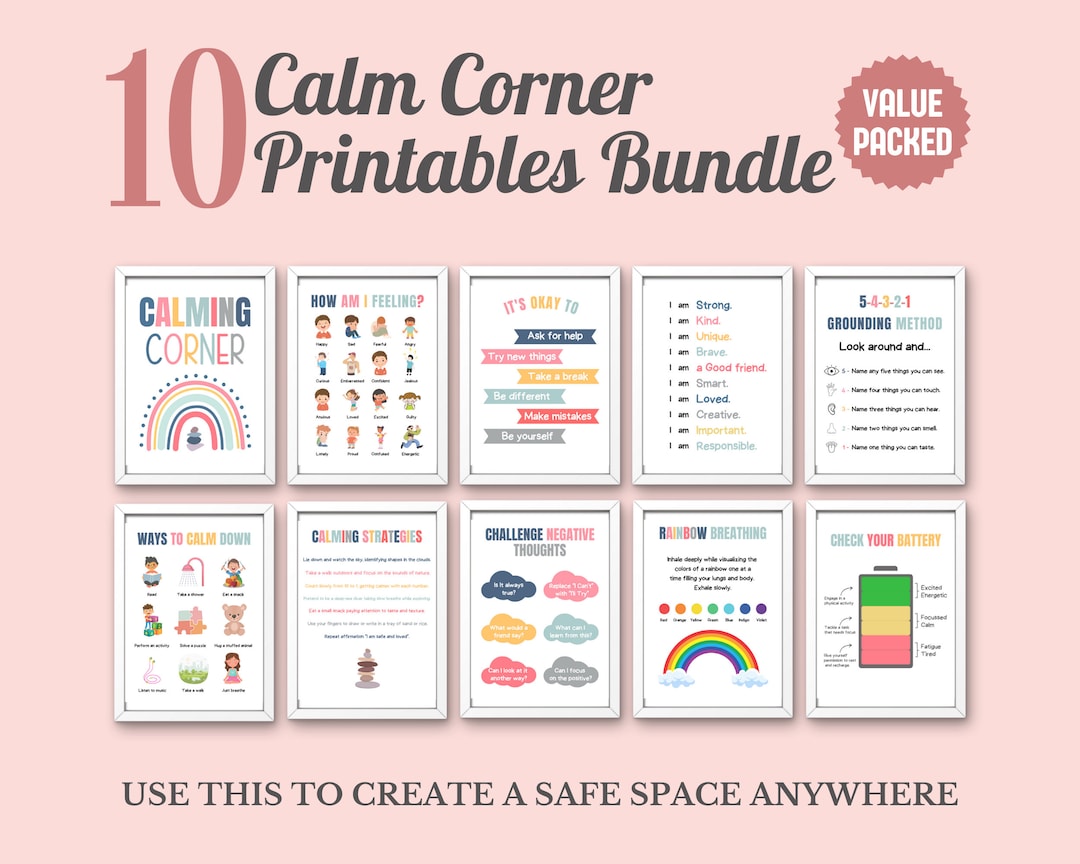 Calm Corner Sign - Calm Corner Posters | Calming Corner | Calming ...