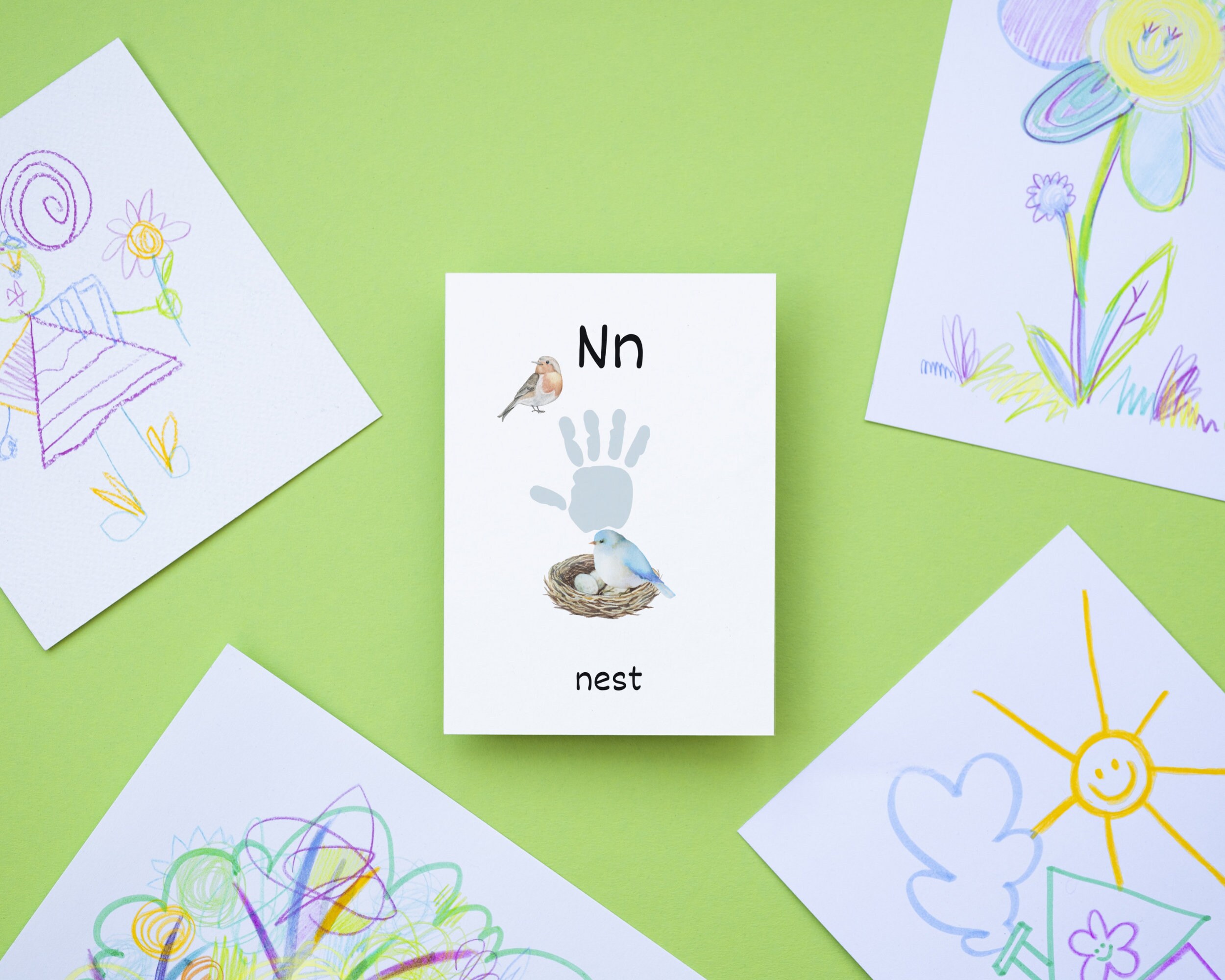Handprint Alphabet - Handprint Alphabet Printable | ABC Handprint Book ...