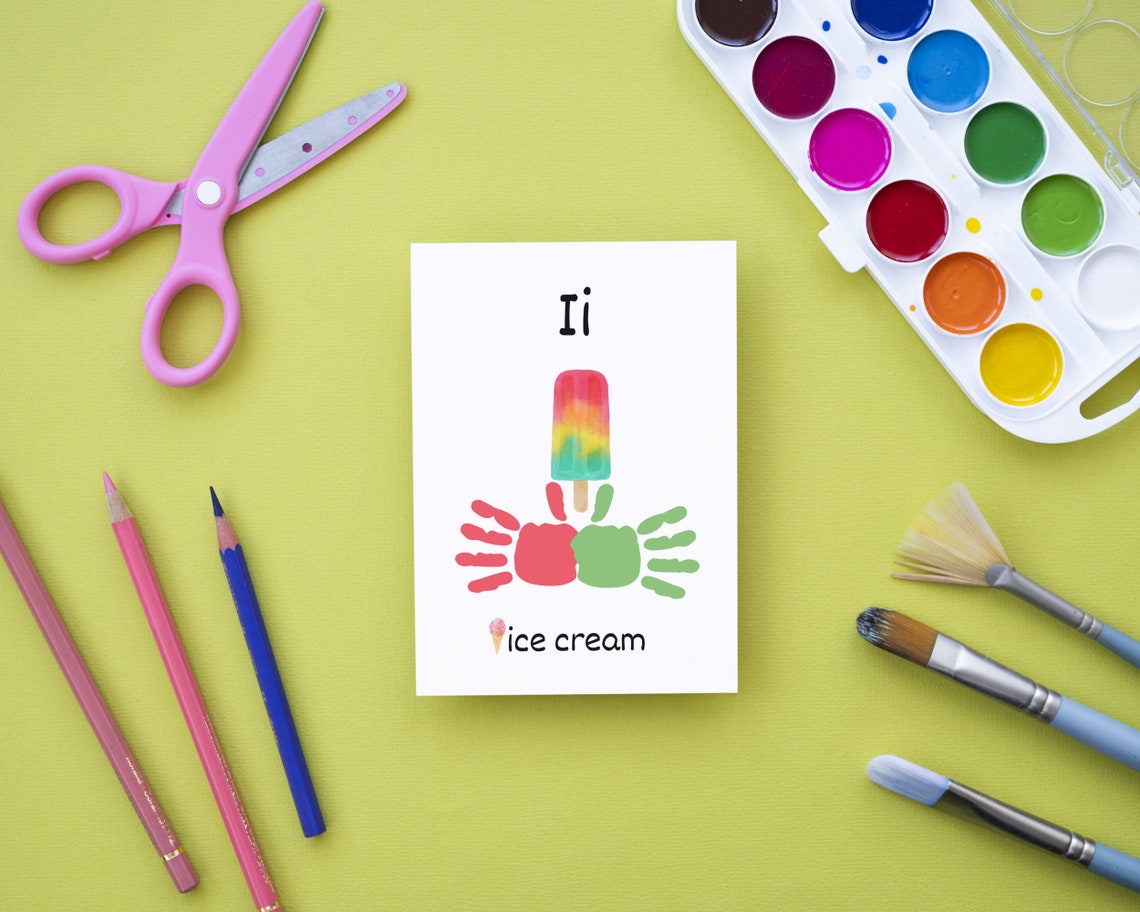 Handprint Alphabet - Handprint Alphabet Printable | ABC Handprint Book ...