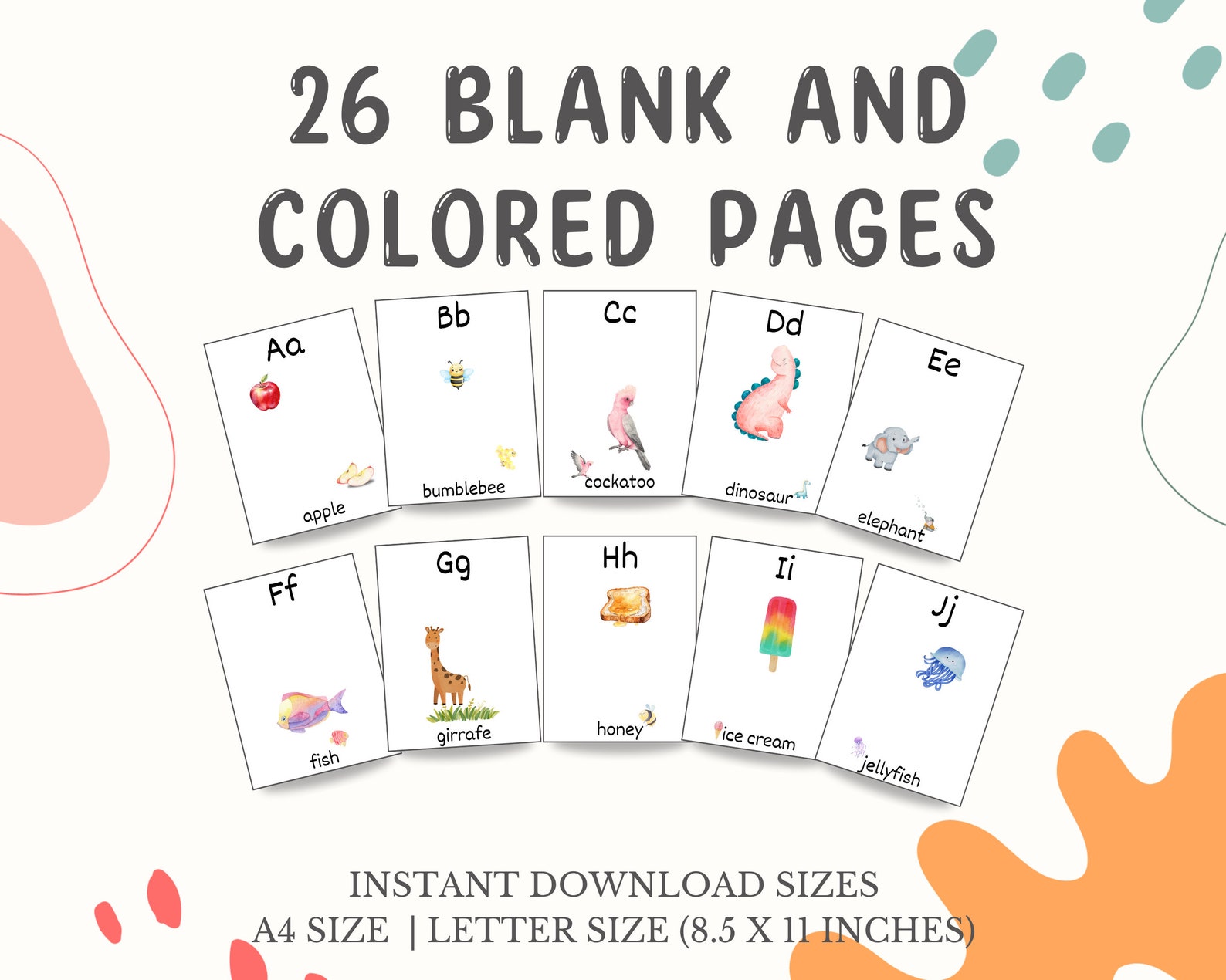 Handprint Alphabet - Handprint Alphabet Printable | ABC Handprint Book ...