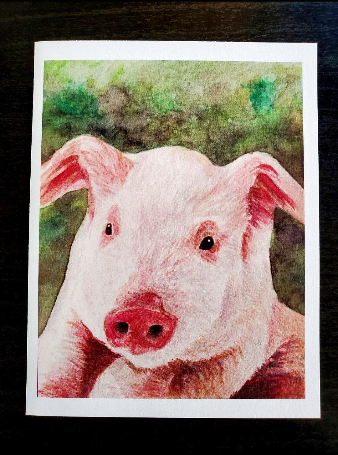 Set of Four Farm Animal Cards - Etsy