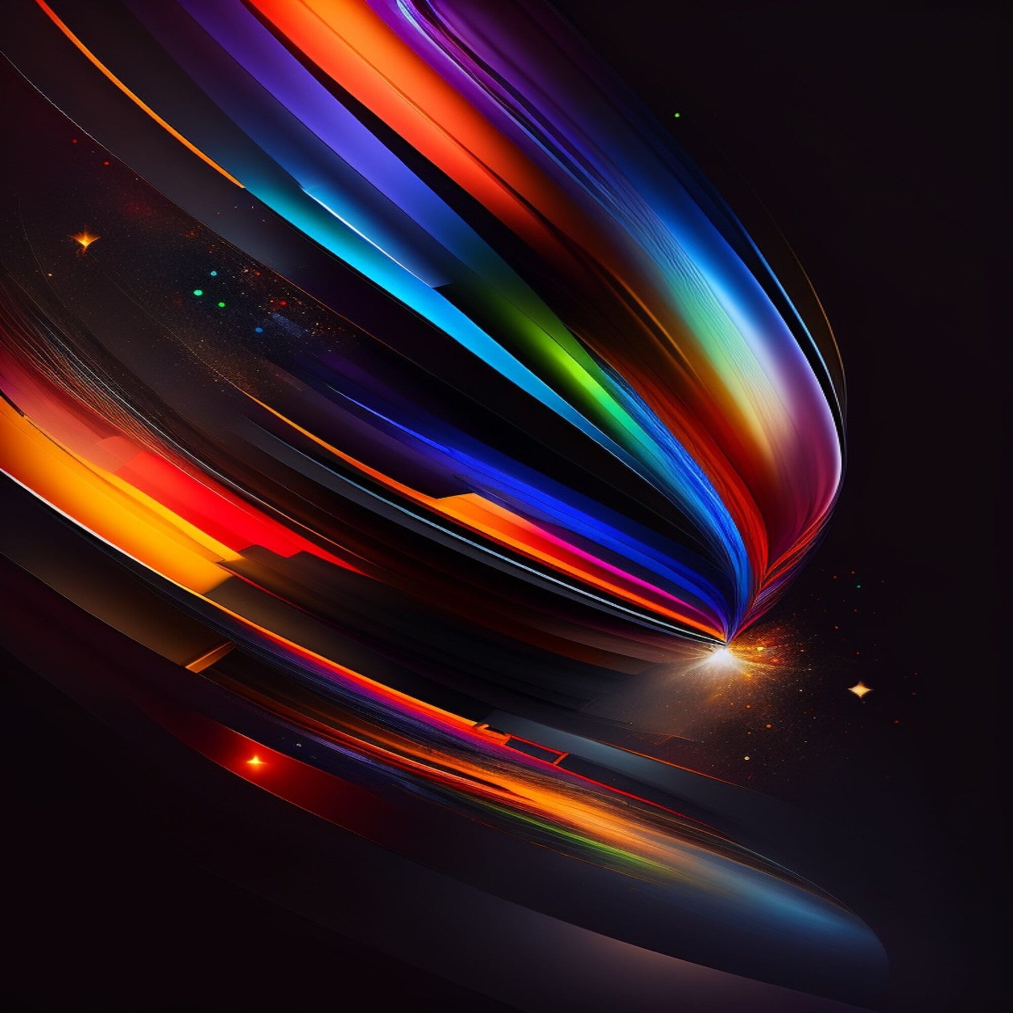 Colorful Abstract Posters Ai Art - Etsy