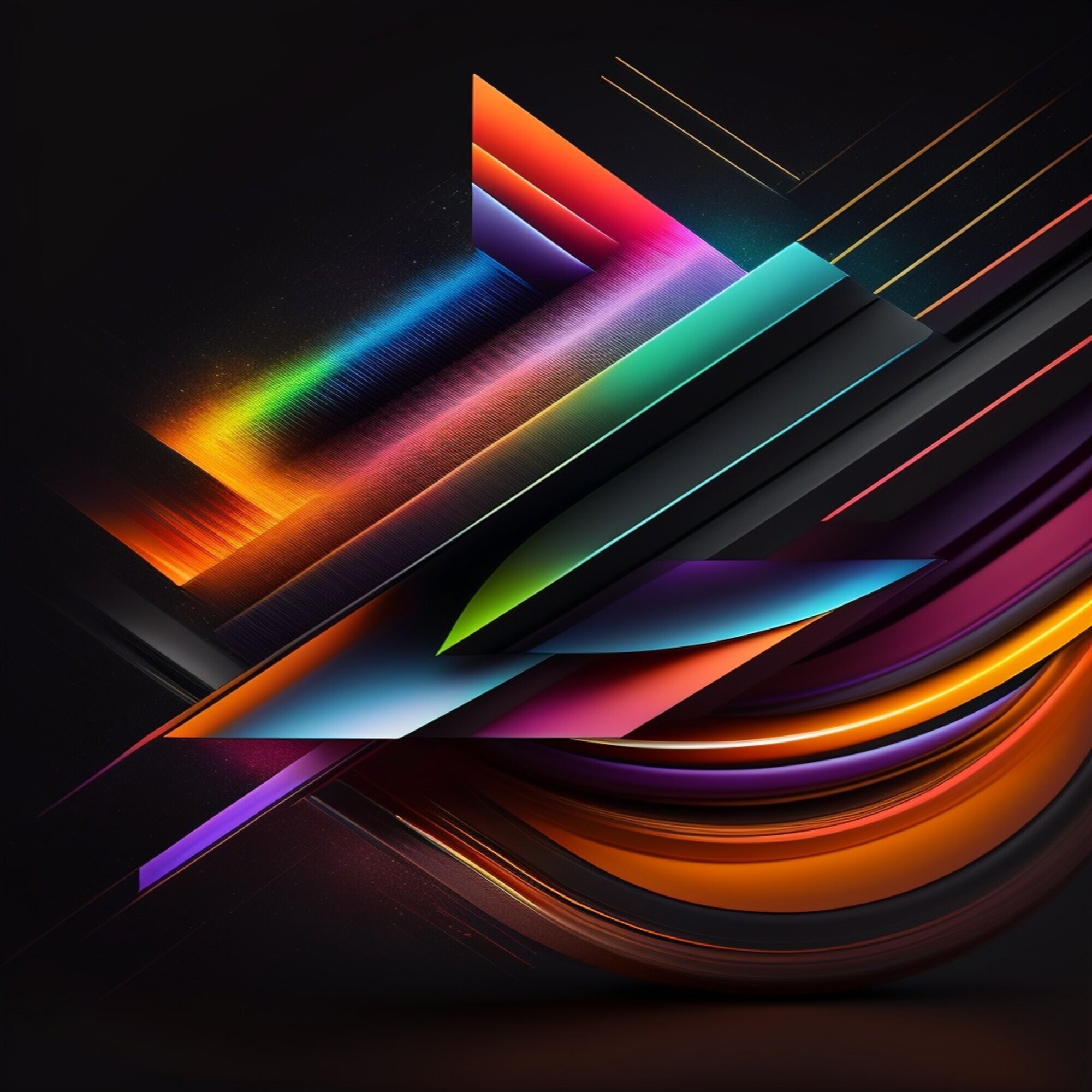 Colorful Abstract Posters Ai Art - Etsy