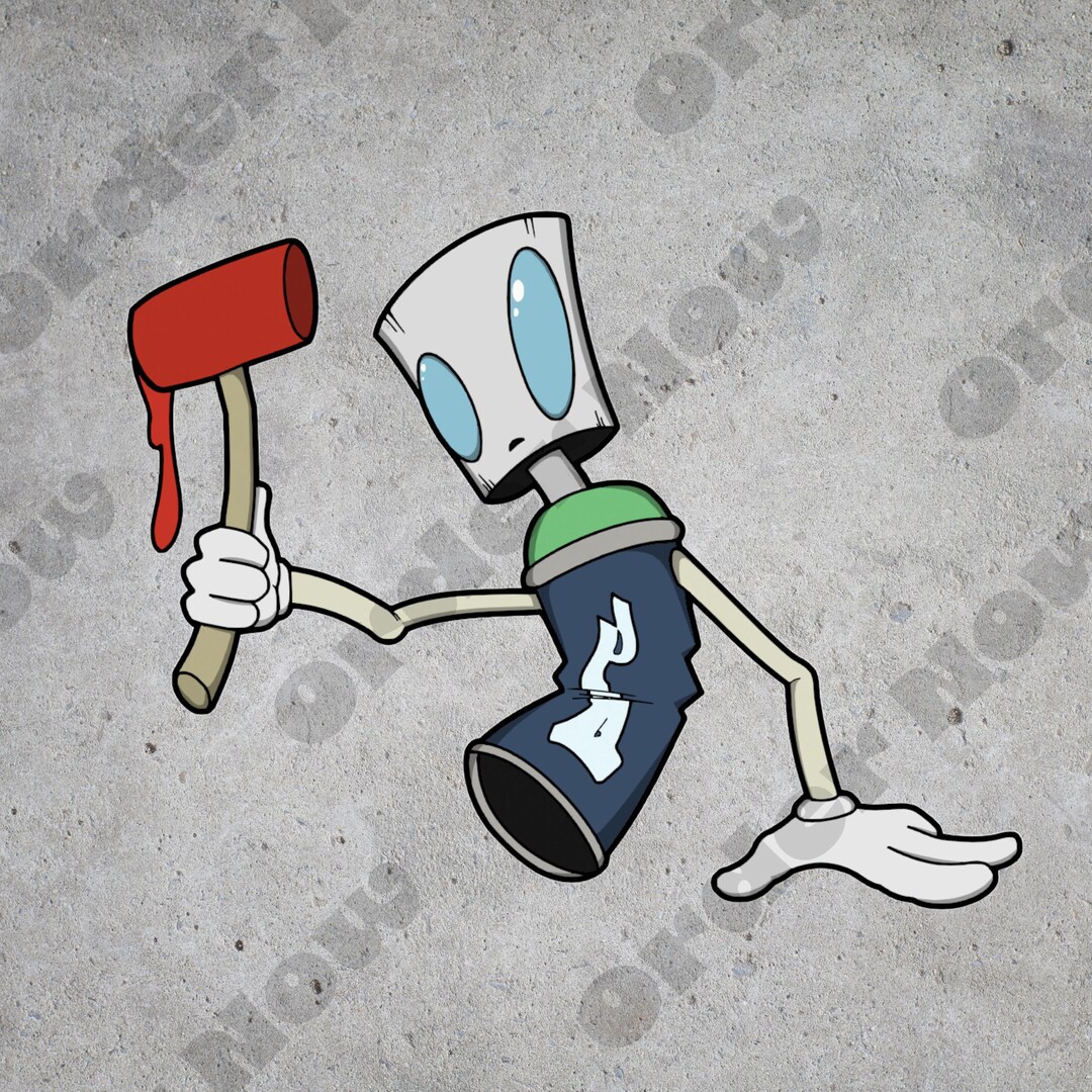 Spray Can Sticker - Etsy