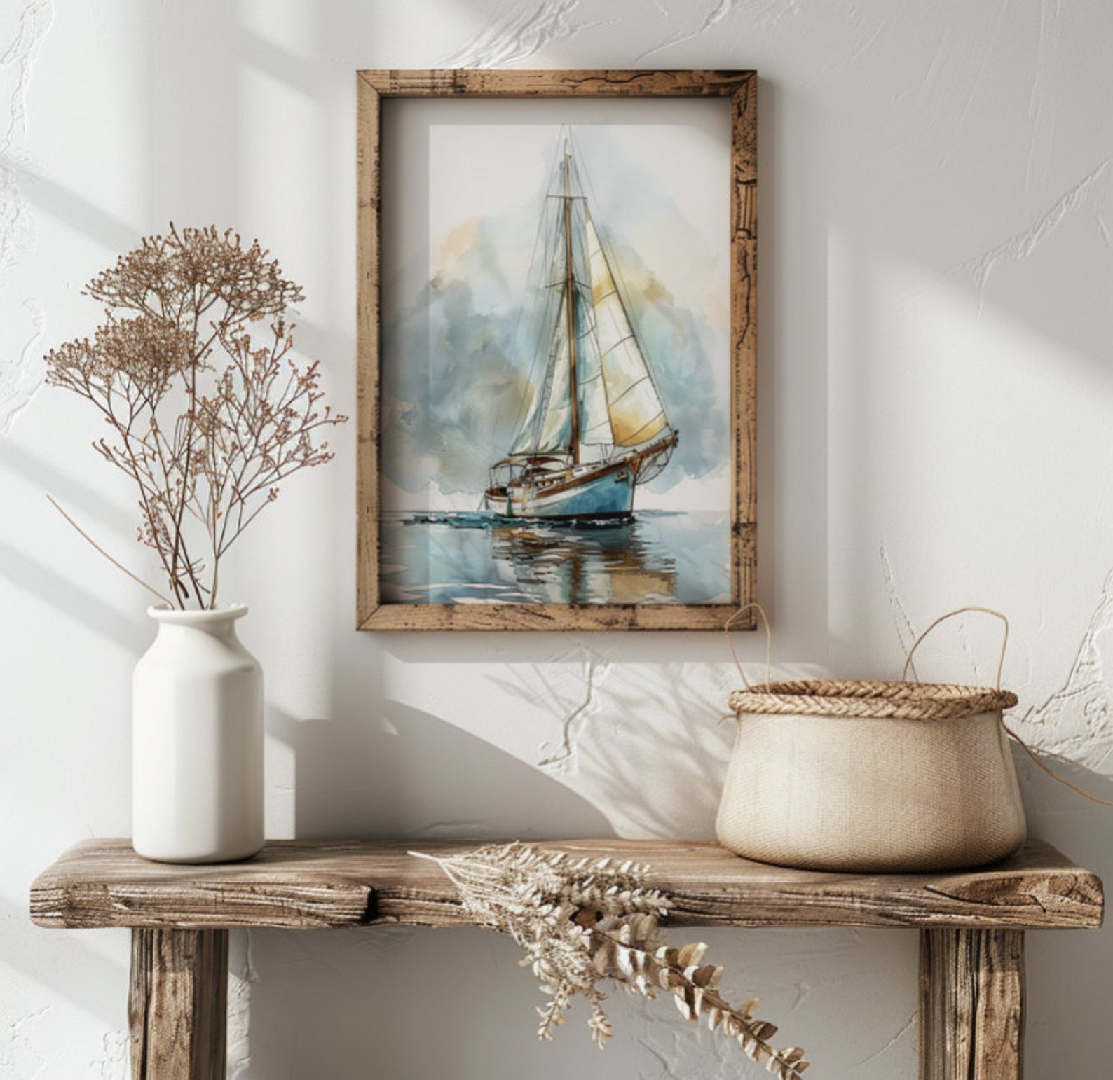 Voyage: Watercolour Sailboat Print - Etsy
